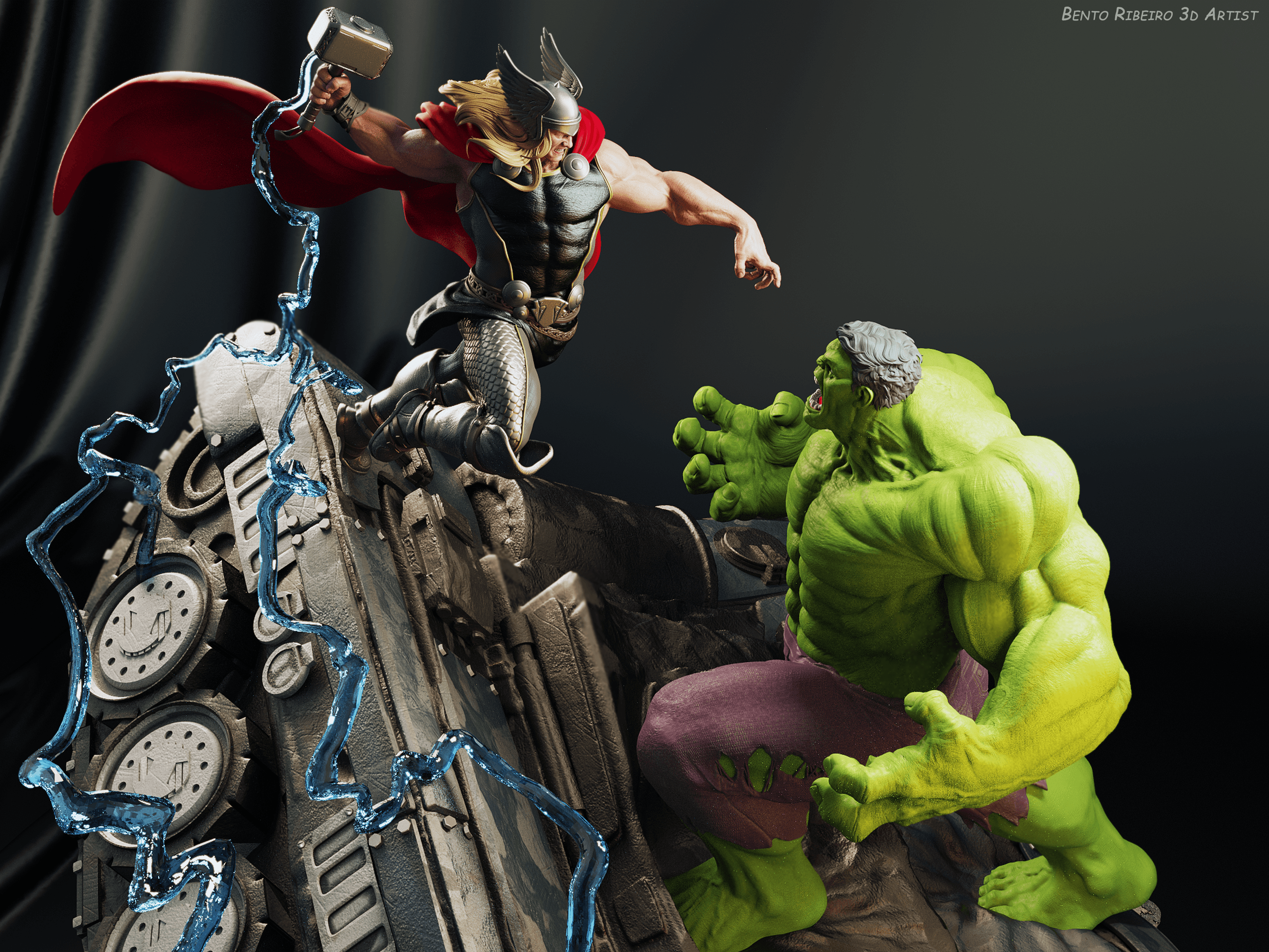 Thor Vs Hulk - god against monster - ZBrushCentral