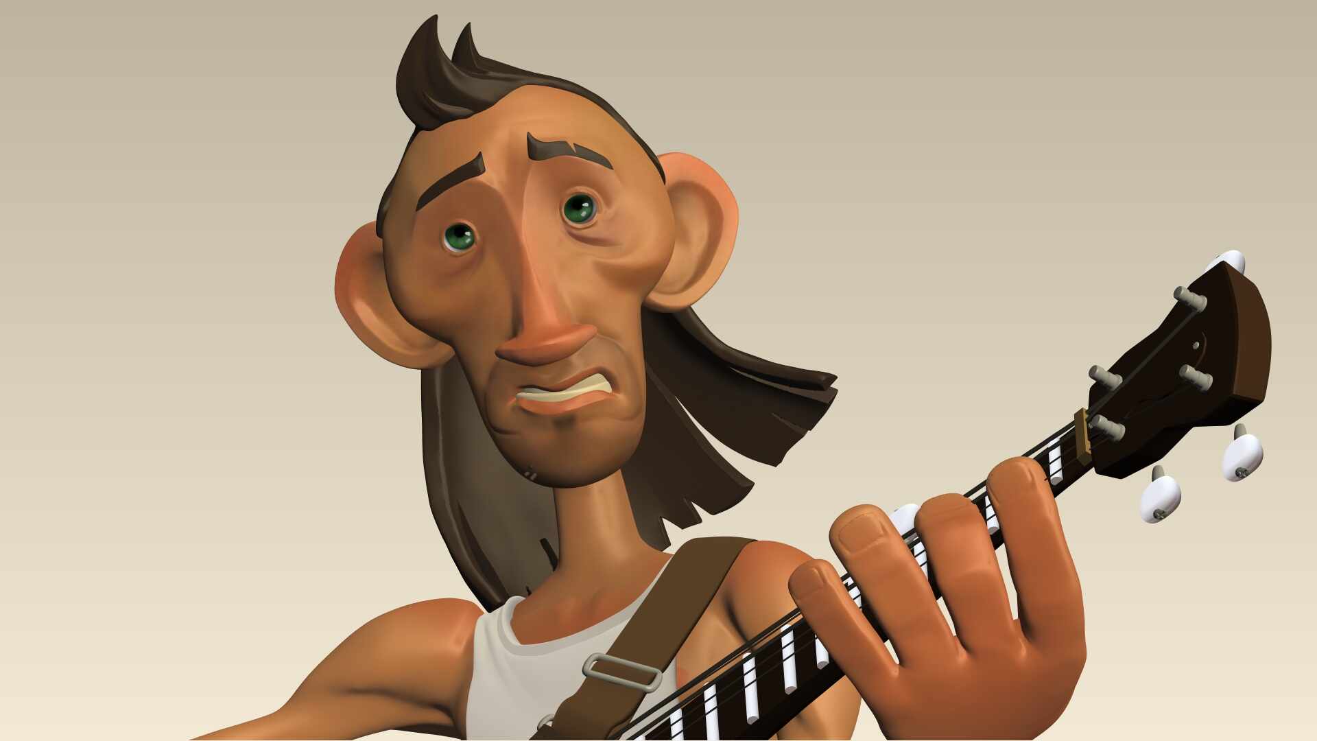 hillbilly playing banjo