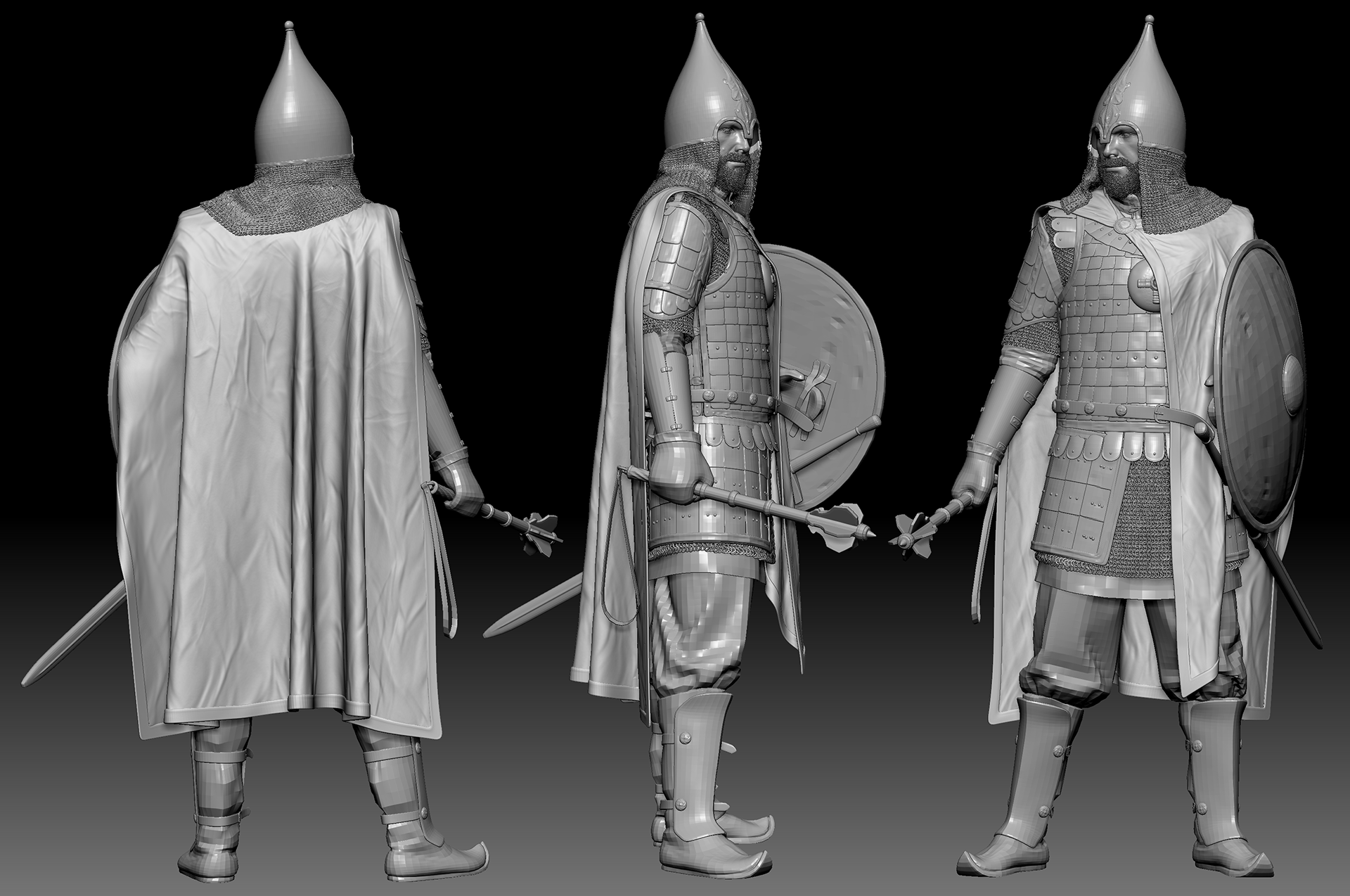 XIV Century Rus Noble Warrior - ZBrushCentral