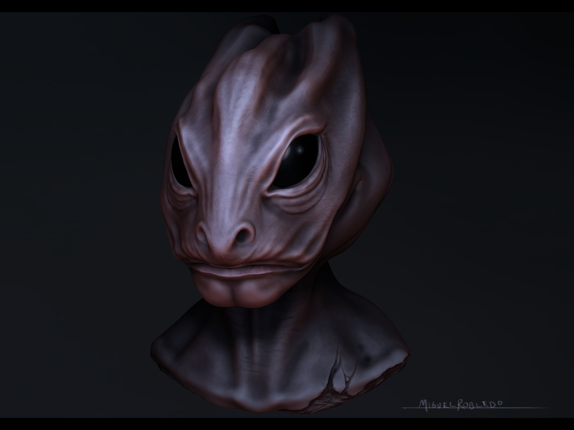 contemplative alien - ZBrushCentral