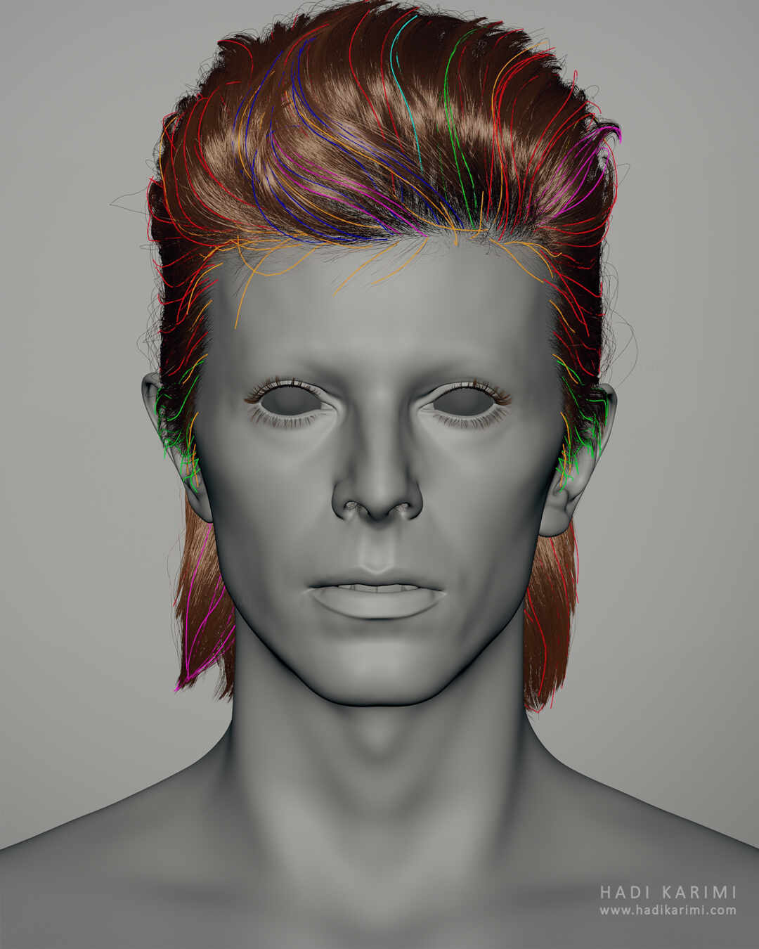 David Bowie - Aladdin Sane - ZBrushCentral