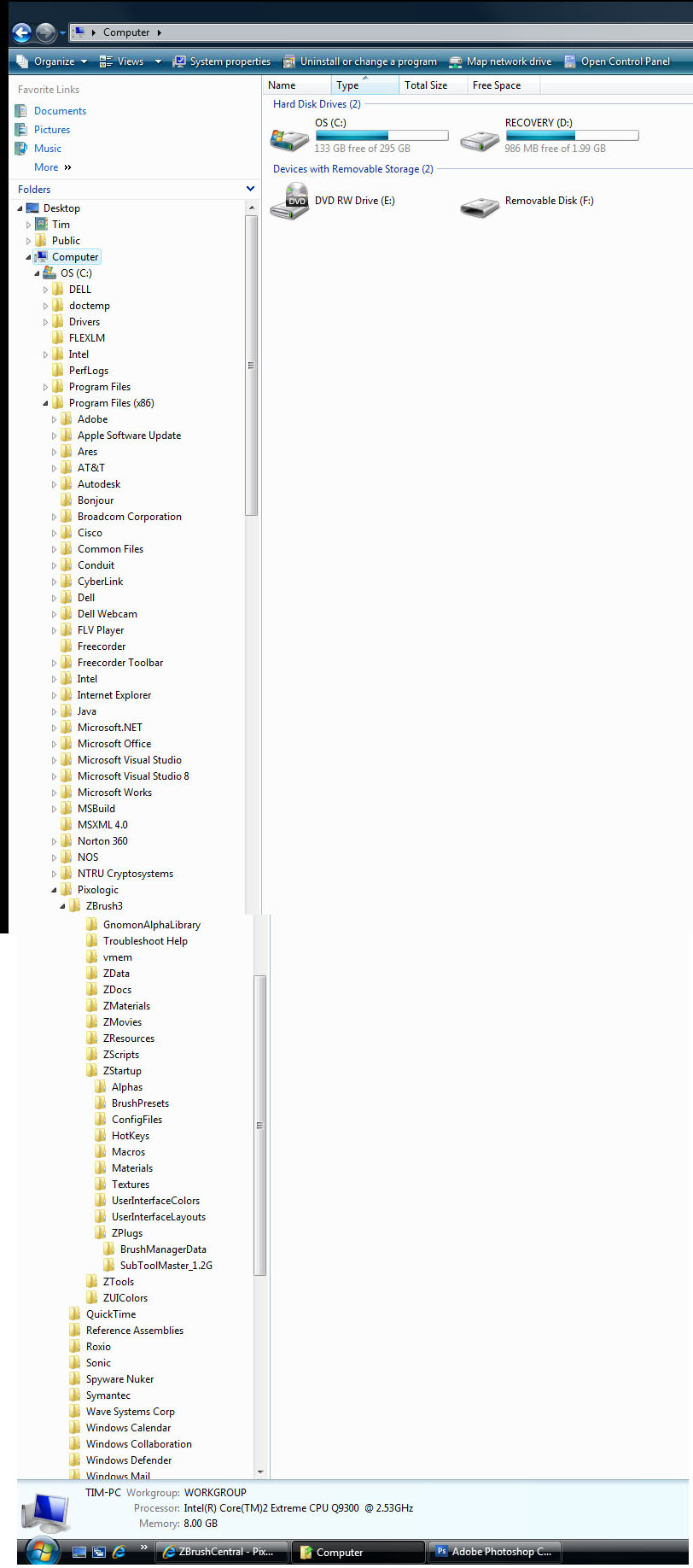 SUBTOOL MASTER for VISTA 64bit - ZBrushCentral