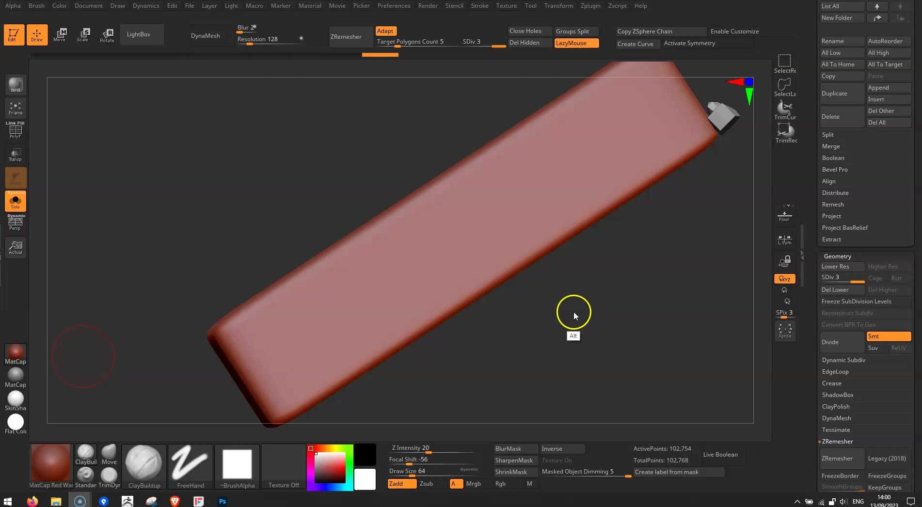 Clay buildup brush & 'grid lines' - ZBrushCentral