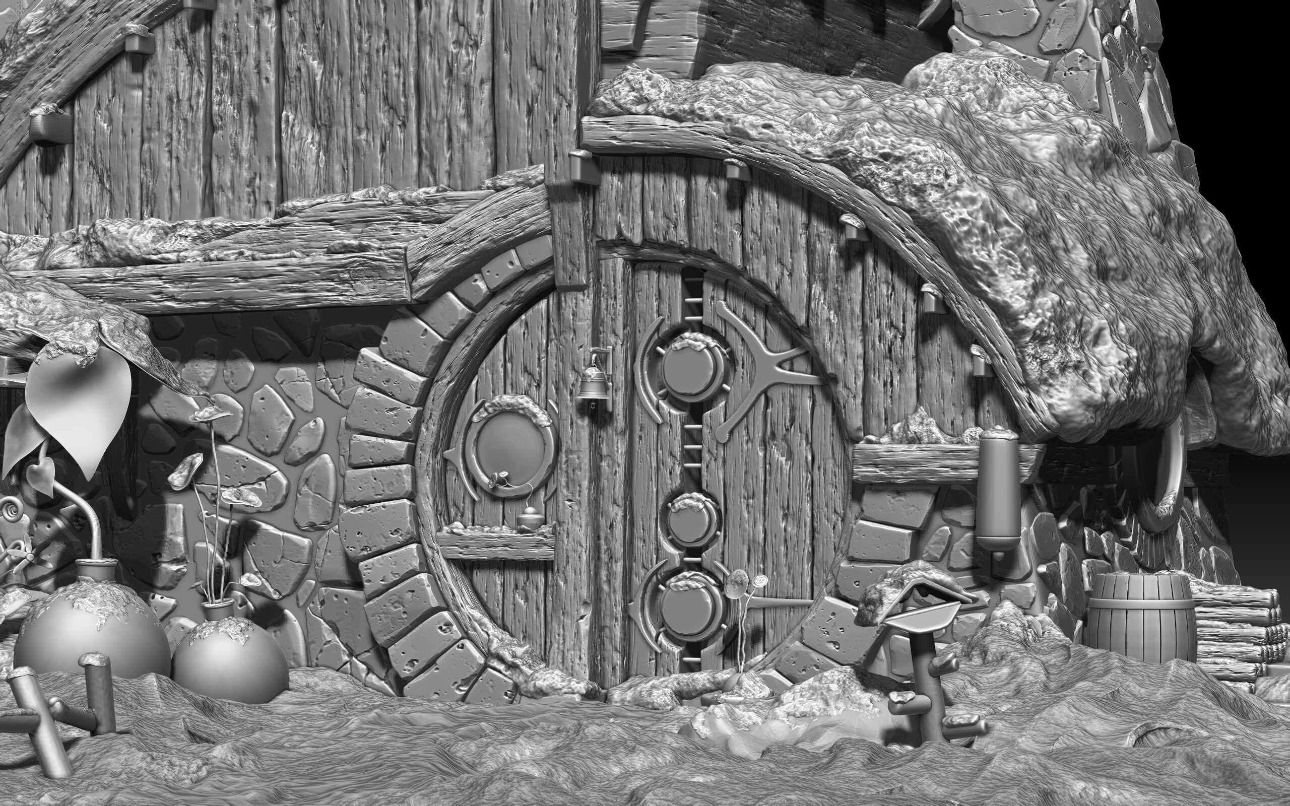 Stylized house - ZBrushCentral