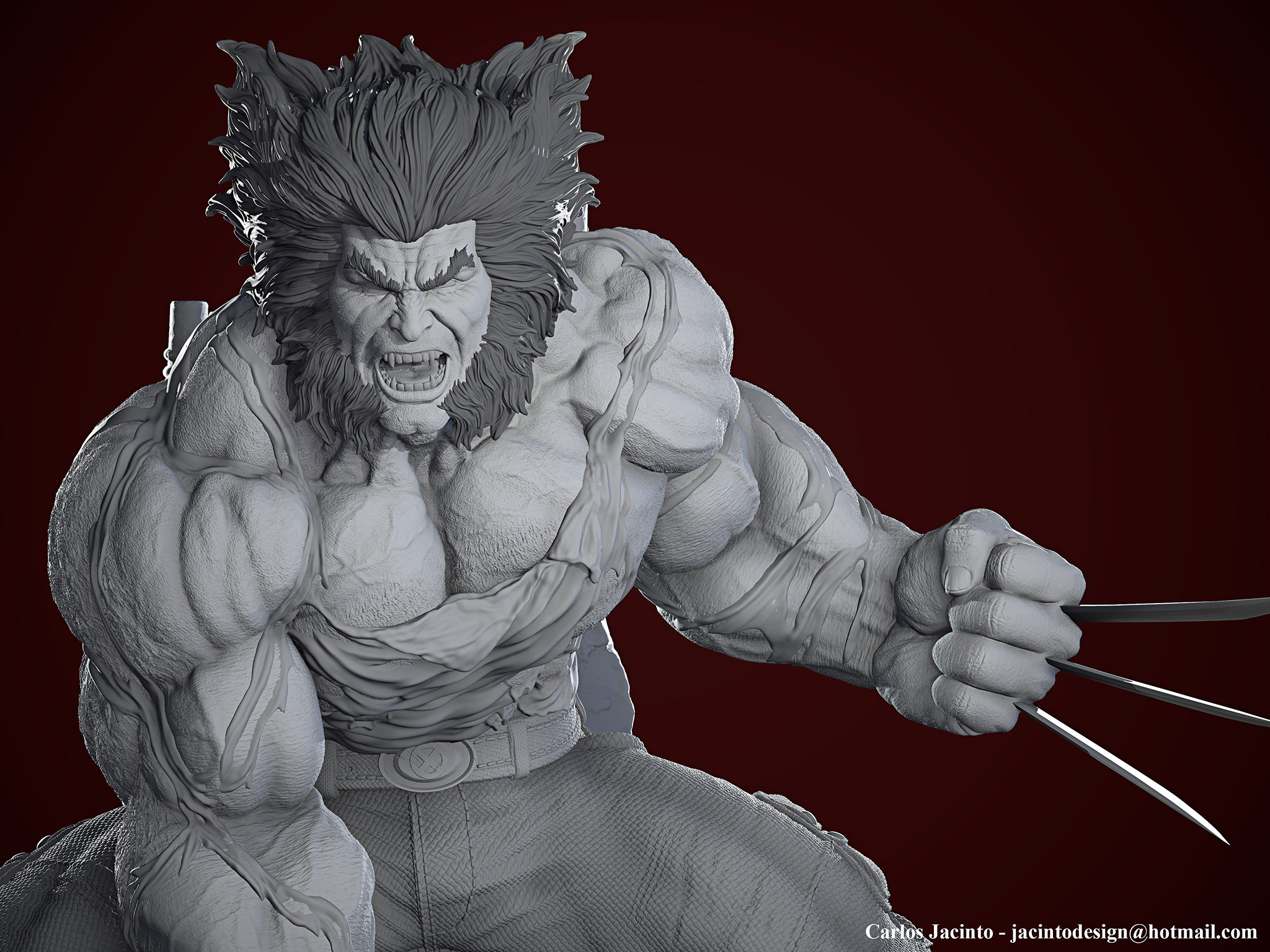 Wolverine 1/4 Scale - ZBrushCentral