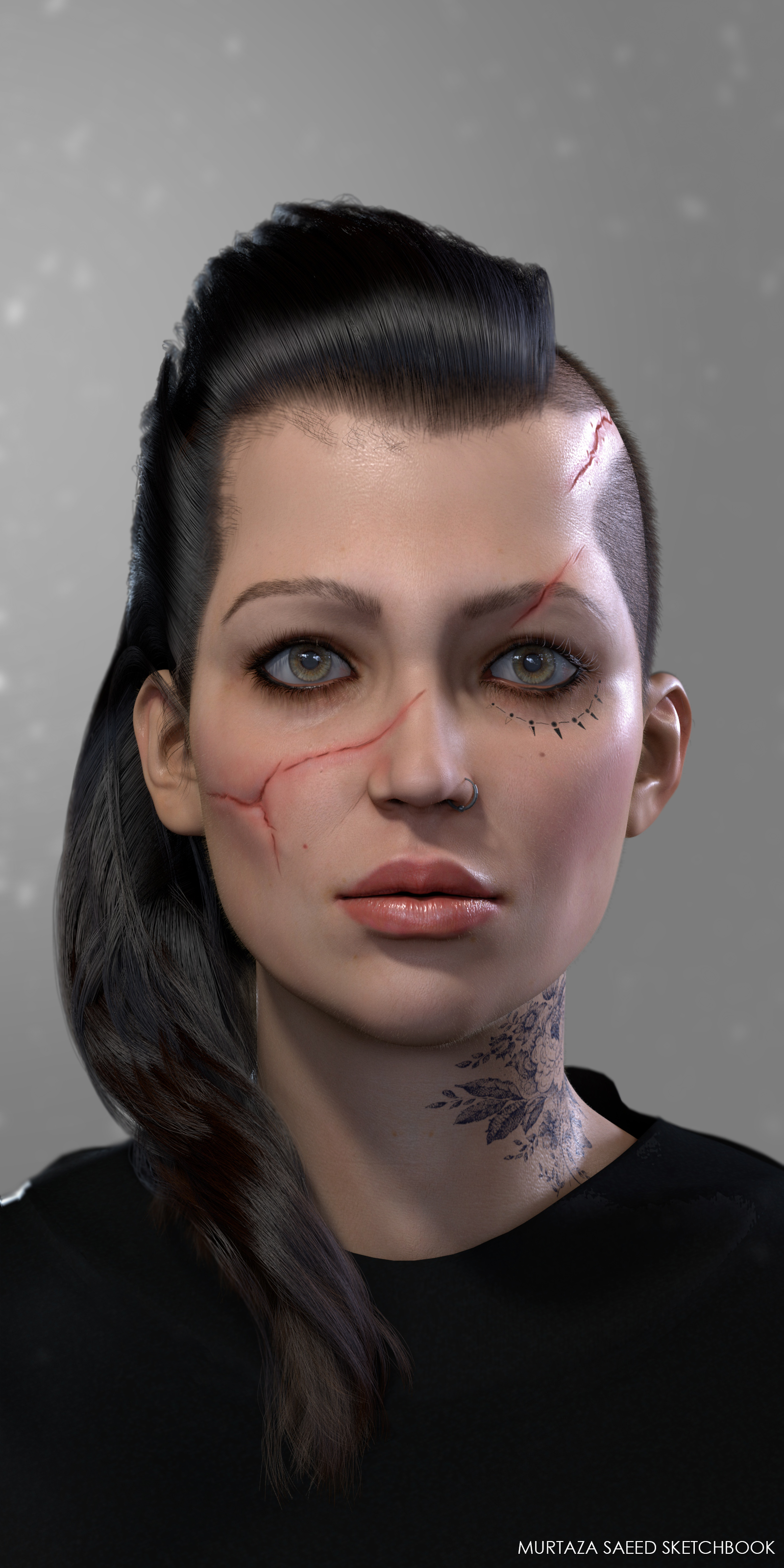 Girl with scars - ZBrushCentral