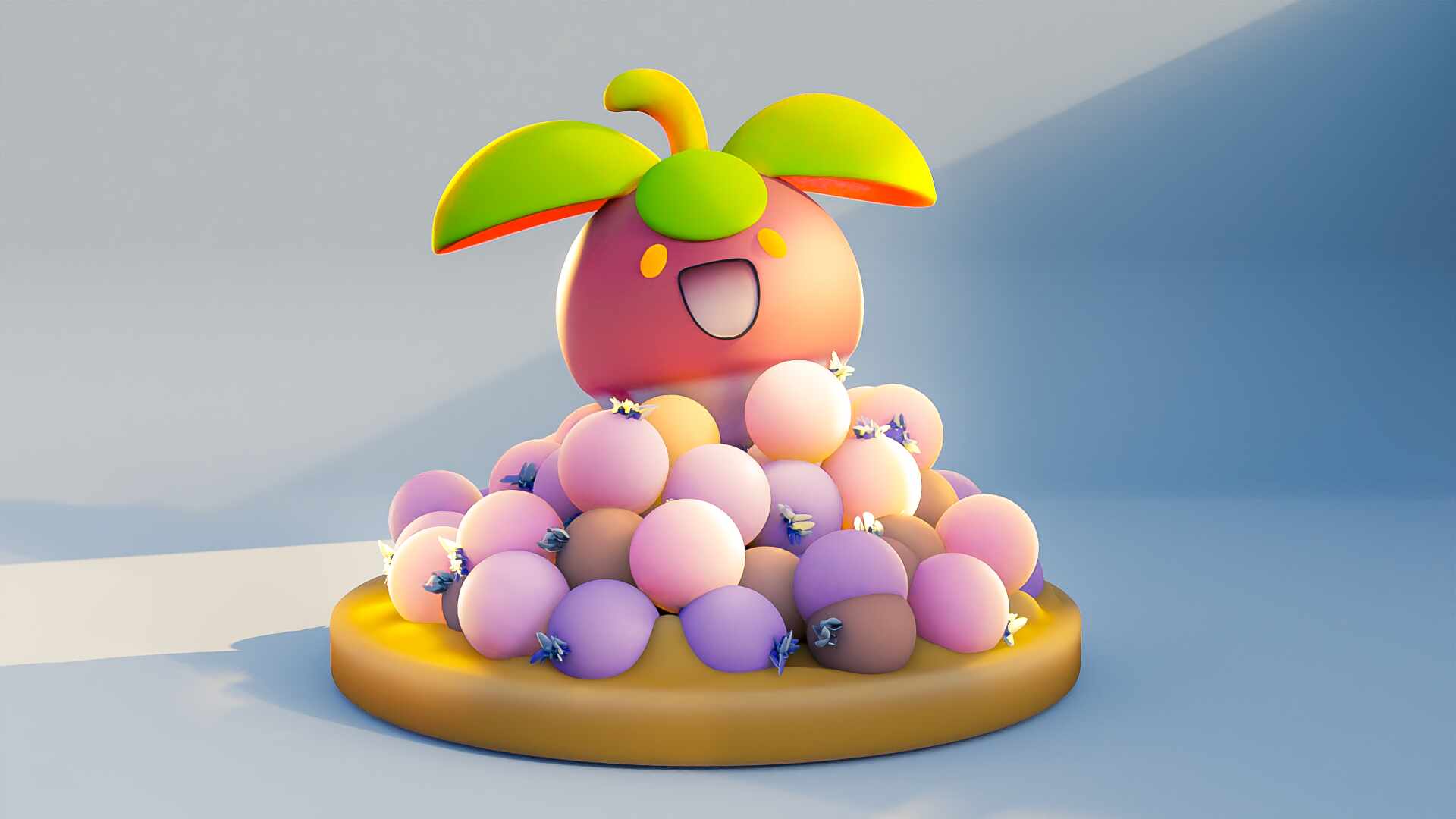 Bounsweet Pokemon FanArt - ZBrushCentral