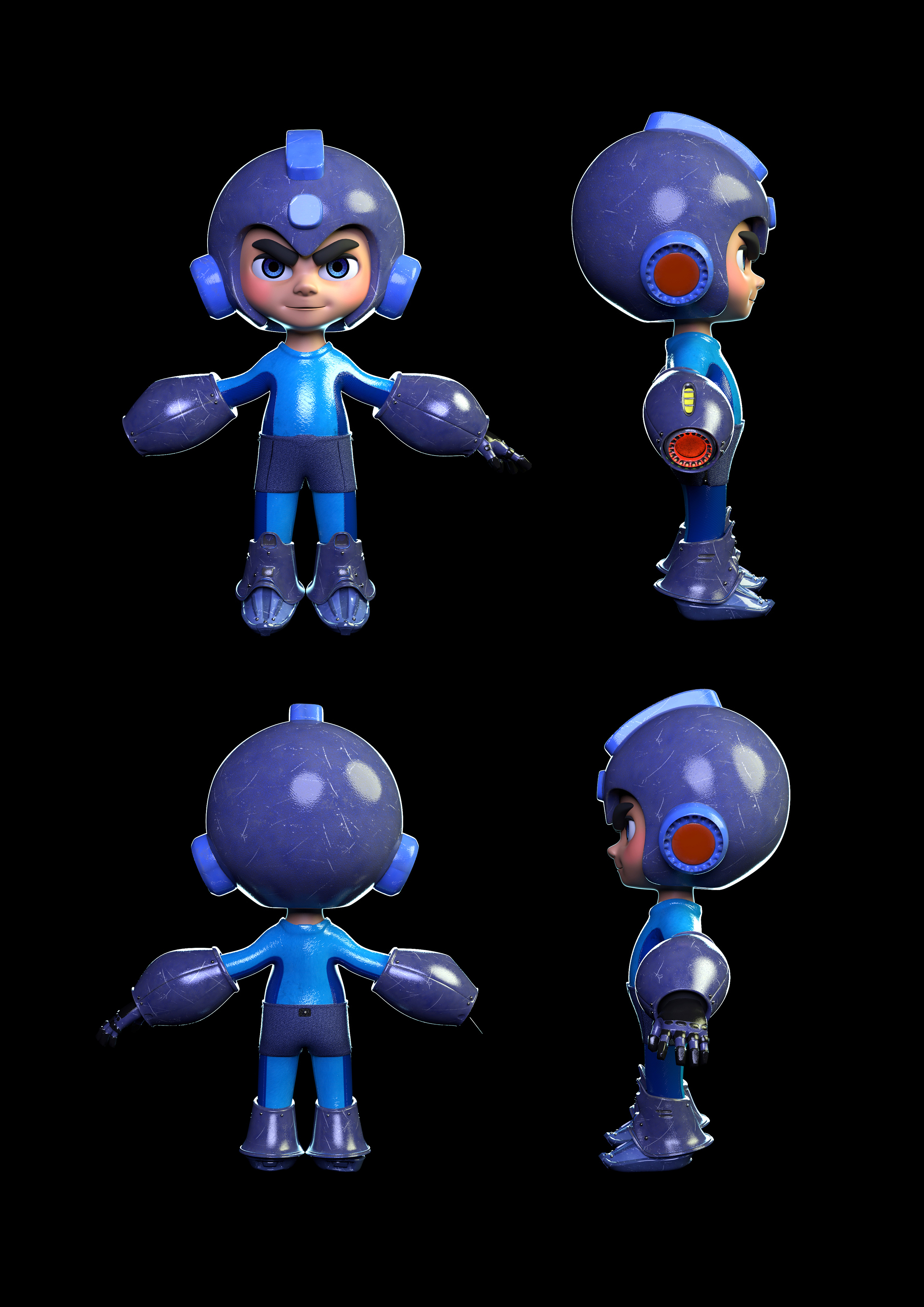 Megaman stylized version - ZBrushCentral