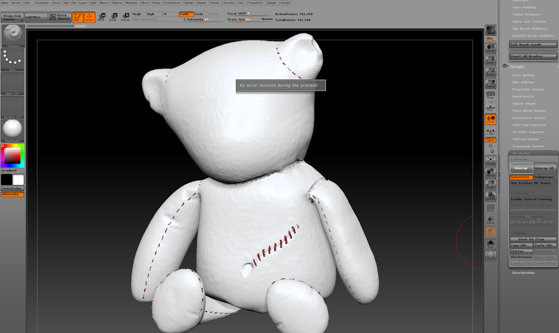 UV Master Trouble - ZBrushCentral
