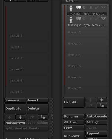 UI custom problem：subtool and layer - ZBrushCentral