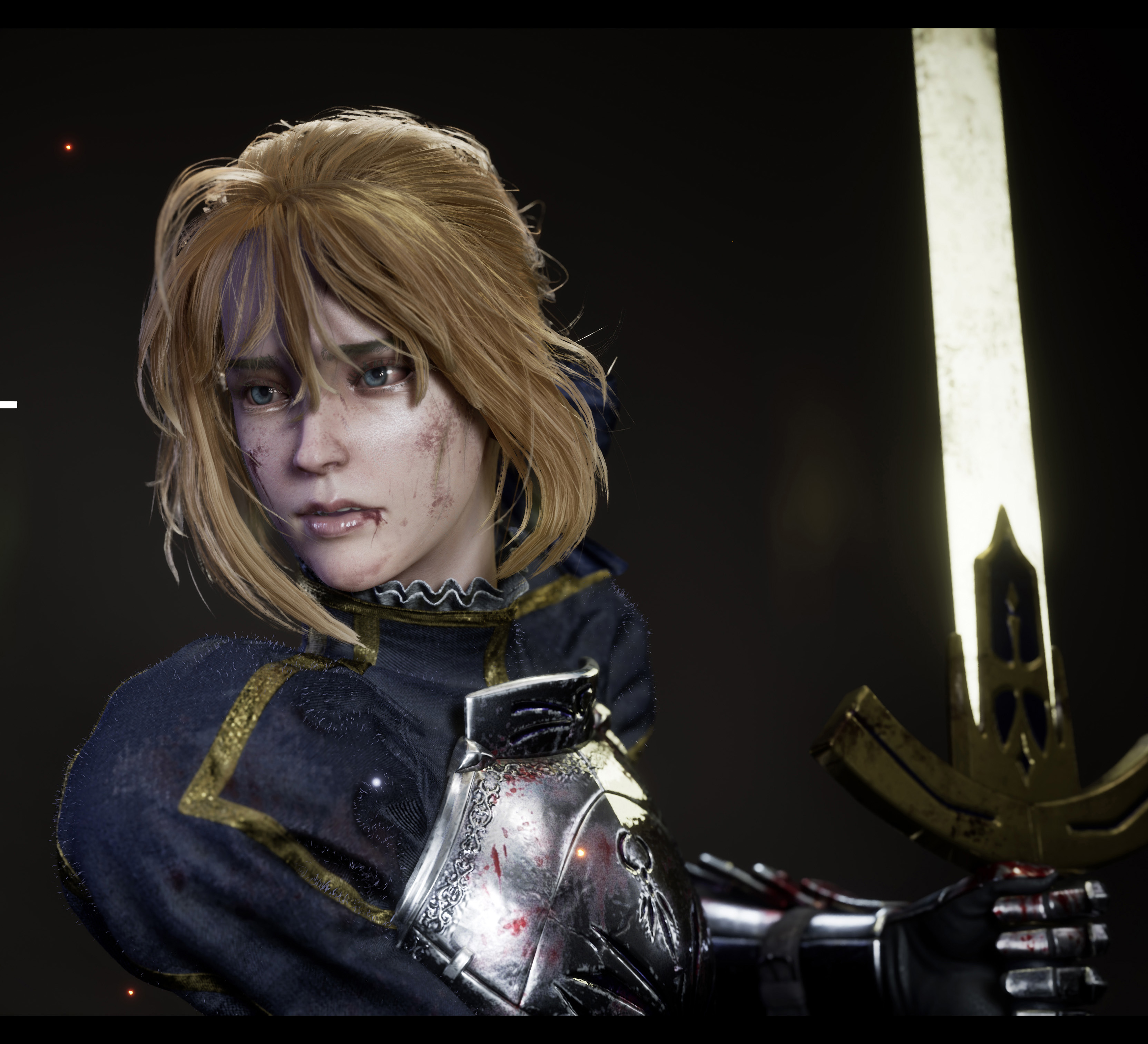 Saber Artoria Pendragon realtime render in UunrealEngine4 - ZBrushCentral