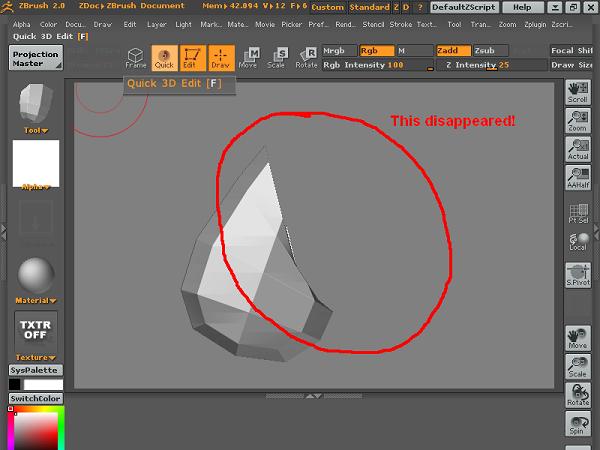 ZSphere to Adaptive Skin Problem - ZBrushCentral