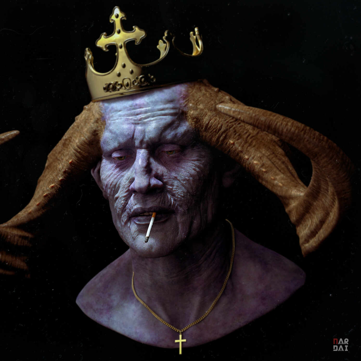 'King Nothing' - a self portrait - ZBrushCentral