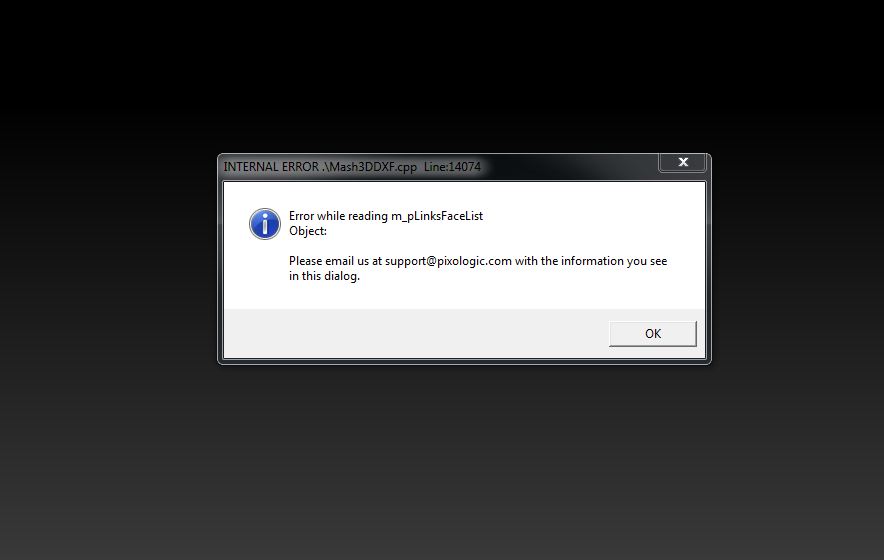 Error while reading m_PLinks FaceList Object -PLZ Help - ZBrushCentral Error while reading m_PLinks FaceList Object -PLZ Help - ZBrushCentral