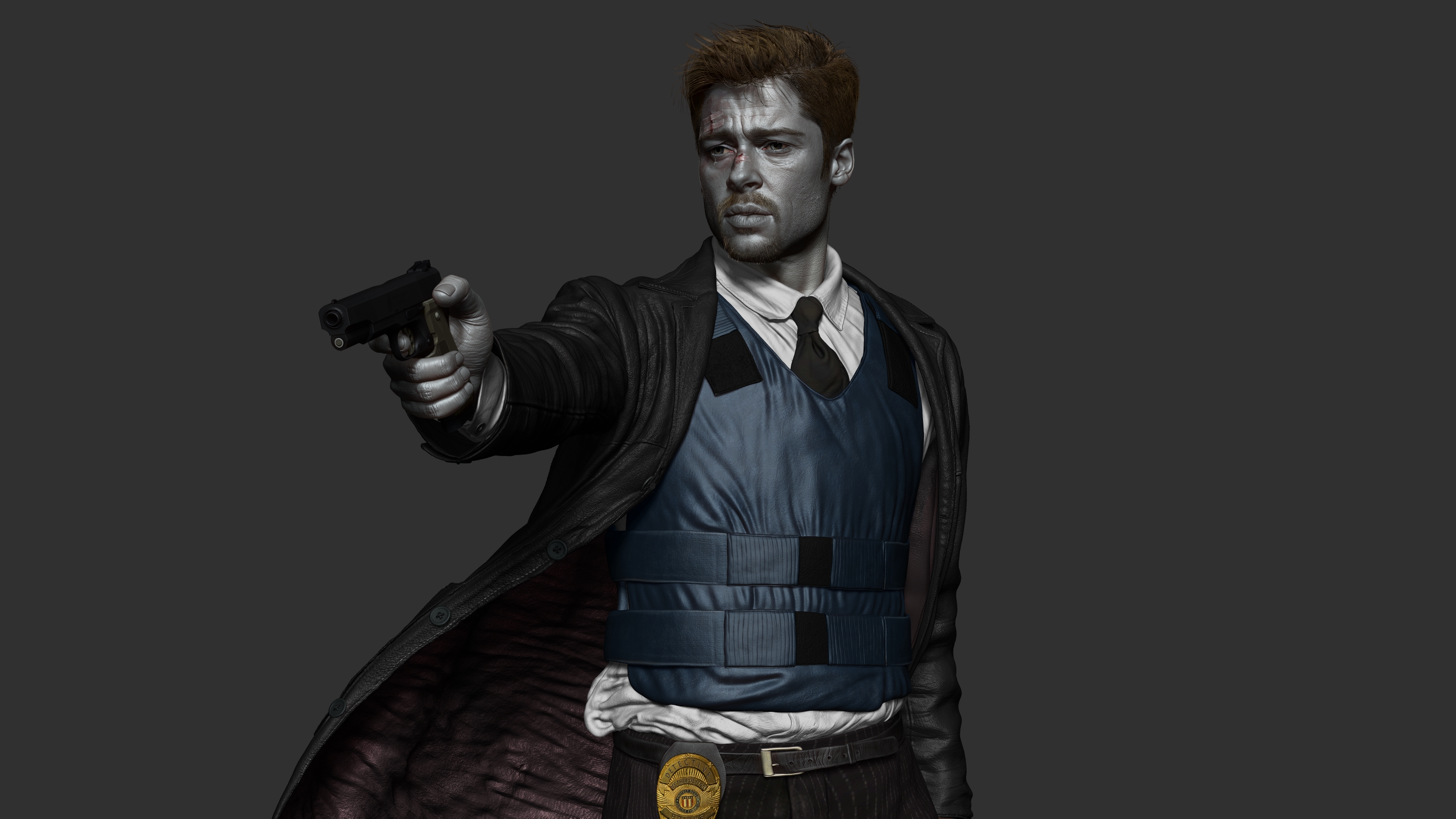 Se7en _ Fan art (Real time) - ZBrushCentral