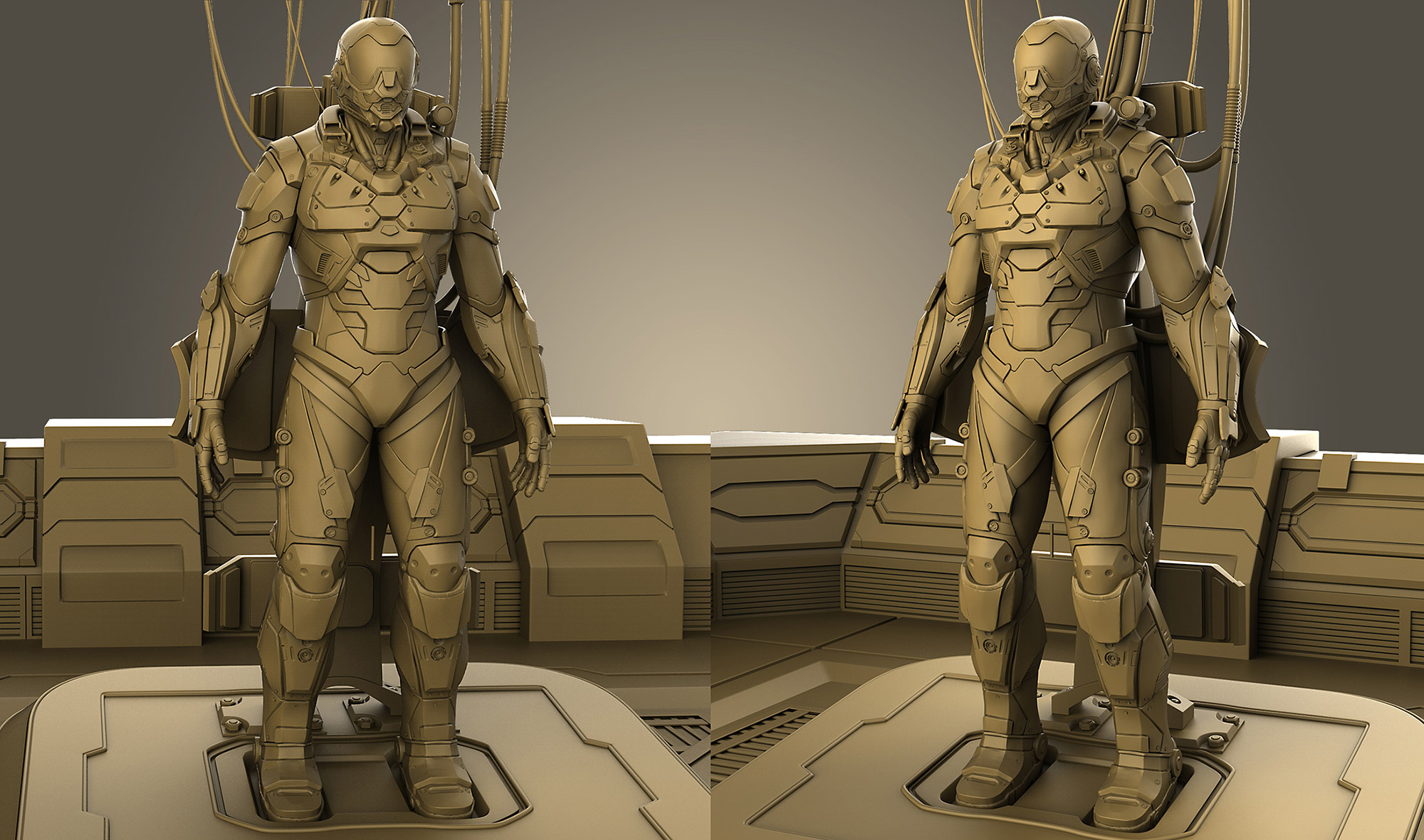 Some fighter bot! - #2 by subikp - ZBrushCentral