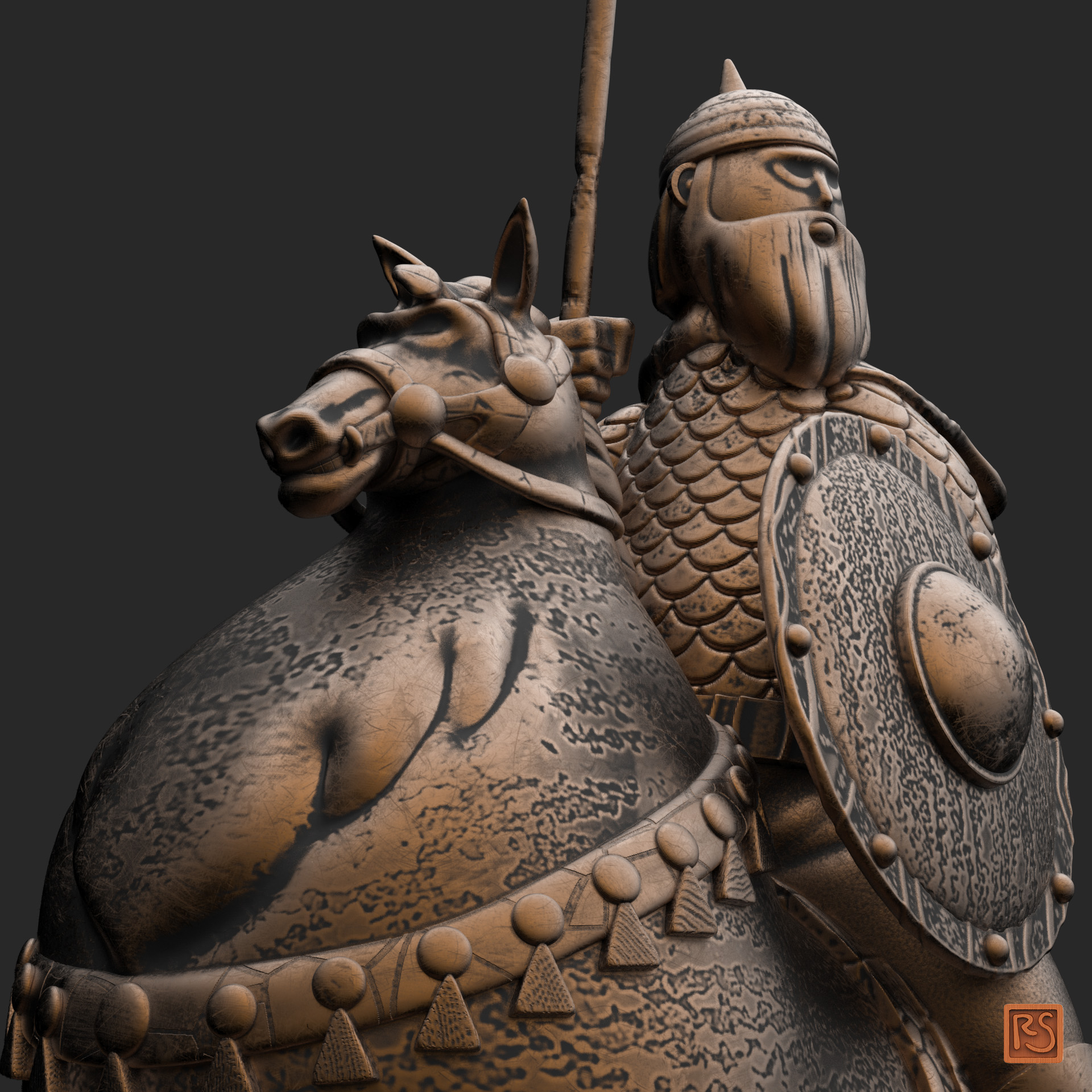 A Mounted Warrior - ZBrushCentral