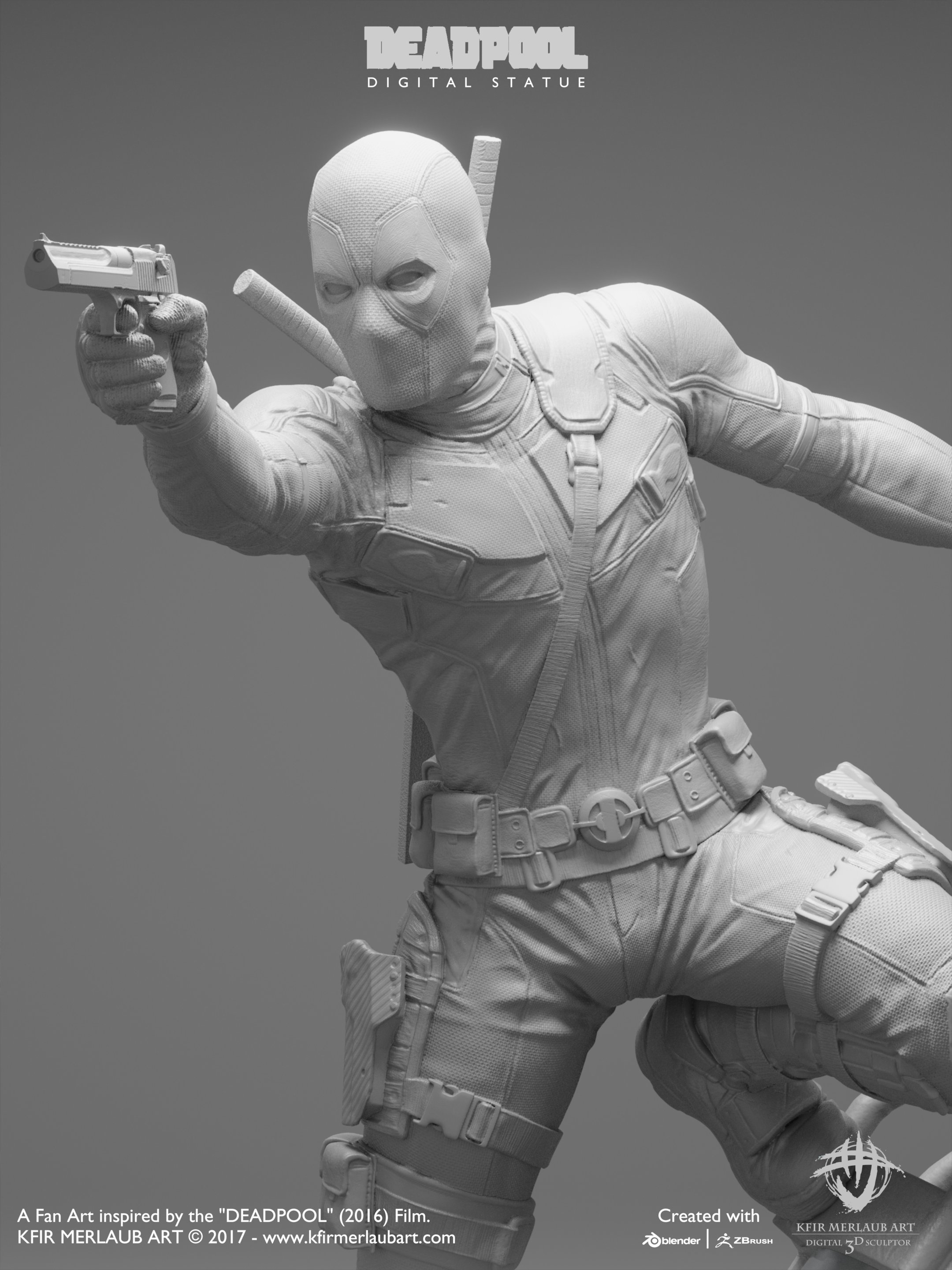 Deadpool Statue | Kfir Merlaub Art - ZBrushCentral