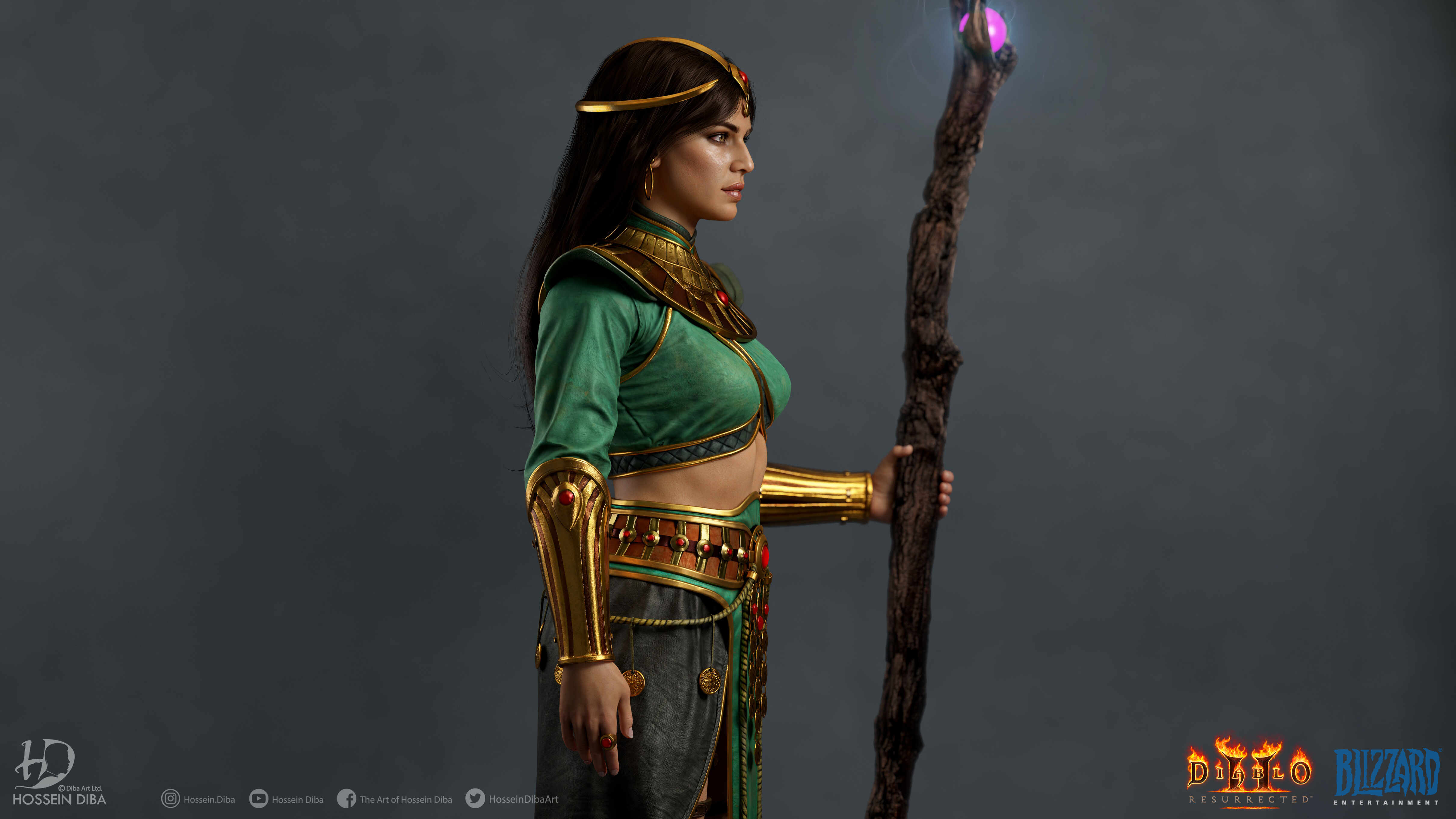 Diablo II: Resurrected Sorceress - ZBrushCentral