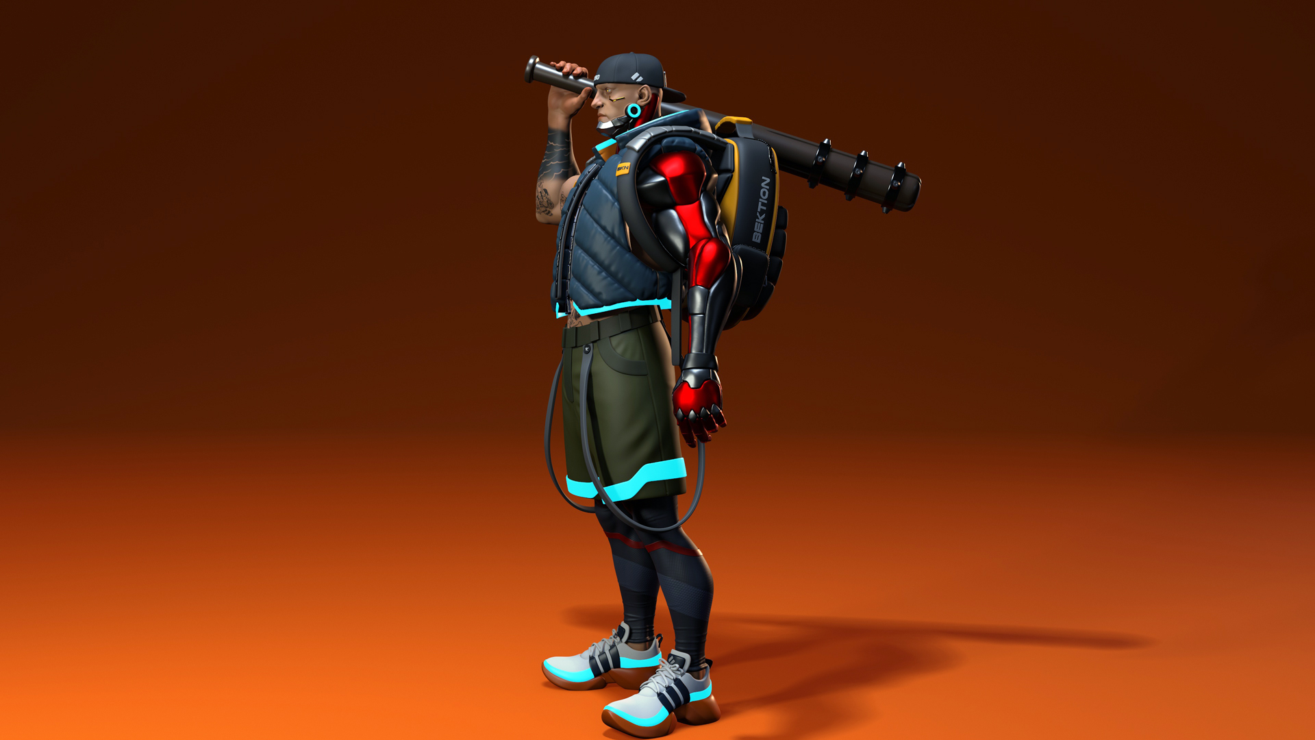 Perci - Cyberpunk stylized character - ZBrushCentral