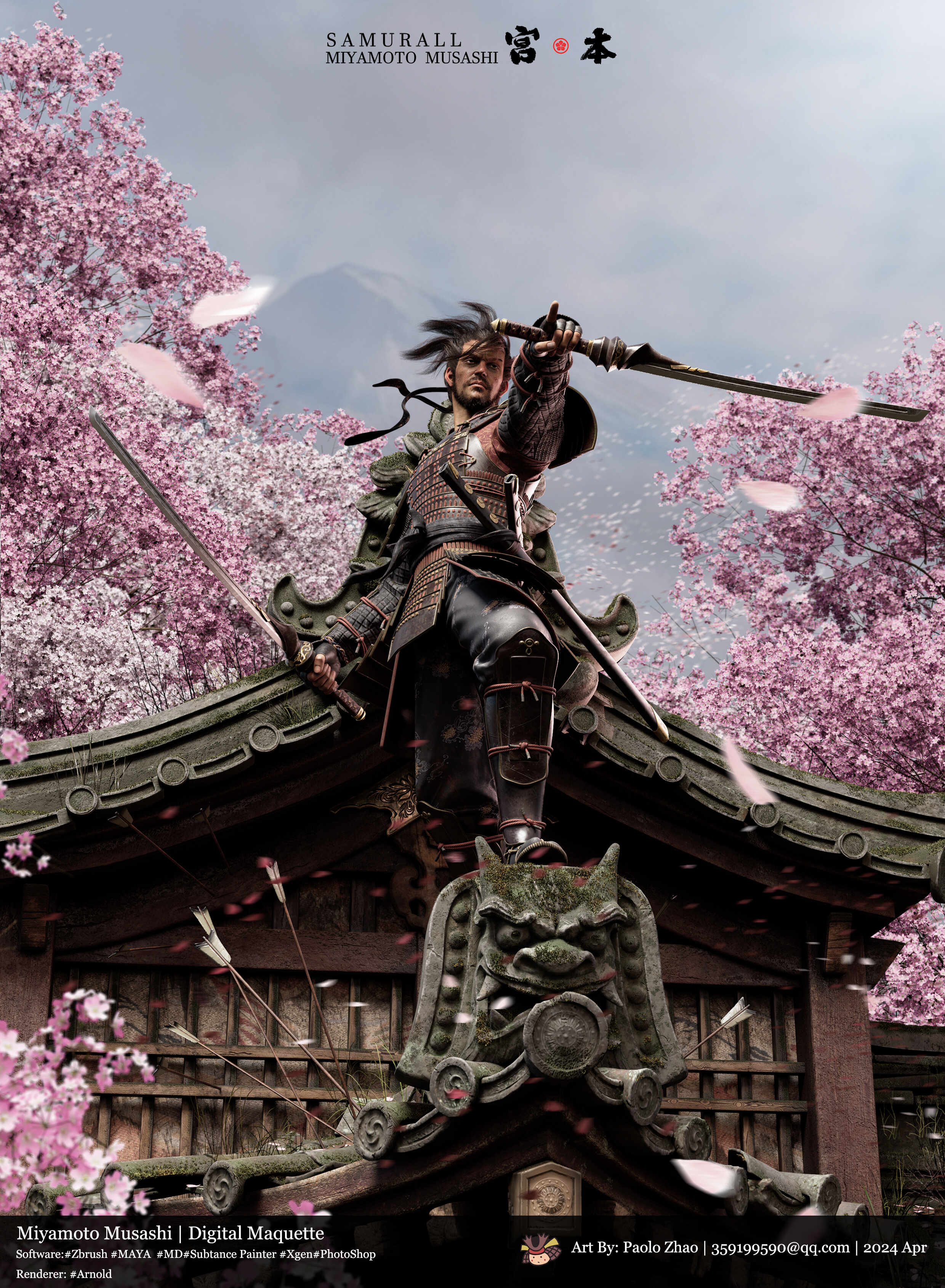 Miyamoto Musashi - ZBrushCentral