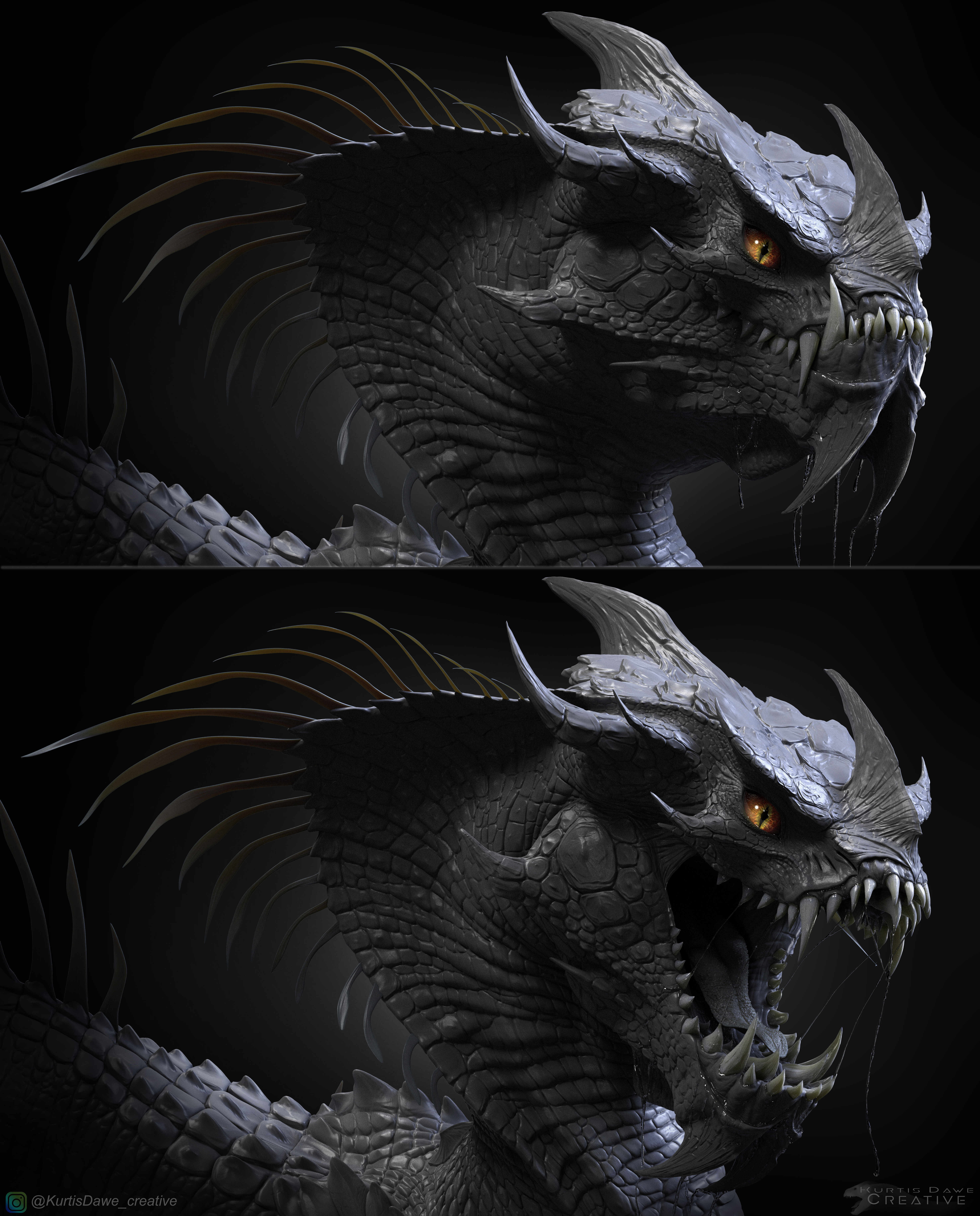 Razorback Whiptail - ZBrushCentral