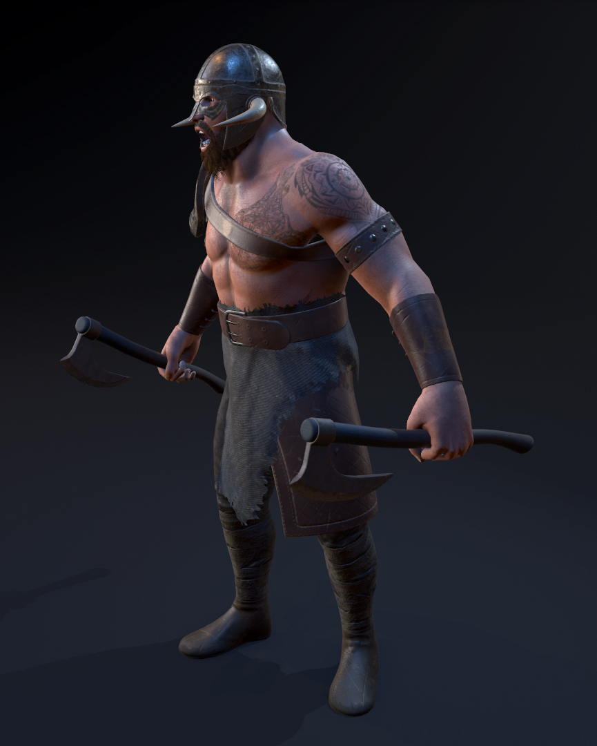 Viking game character - ZBrushCentral