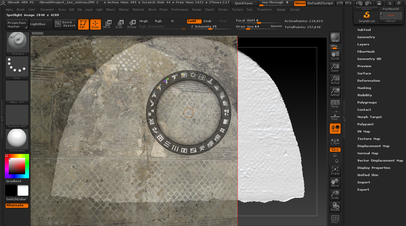 lost texture from vertex colored by poly paint - ZBrushCentral