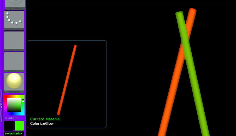 light emitting mateial - ZBrushCentral
