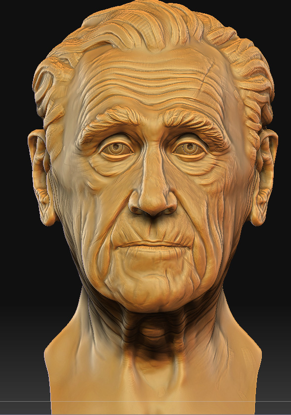 old man bust study - ZBrushCentral