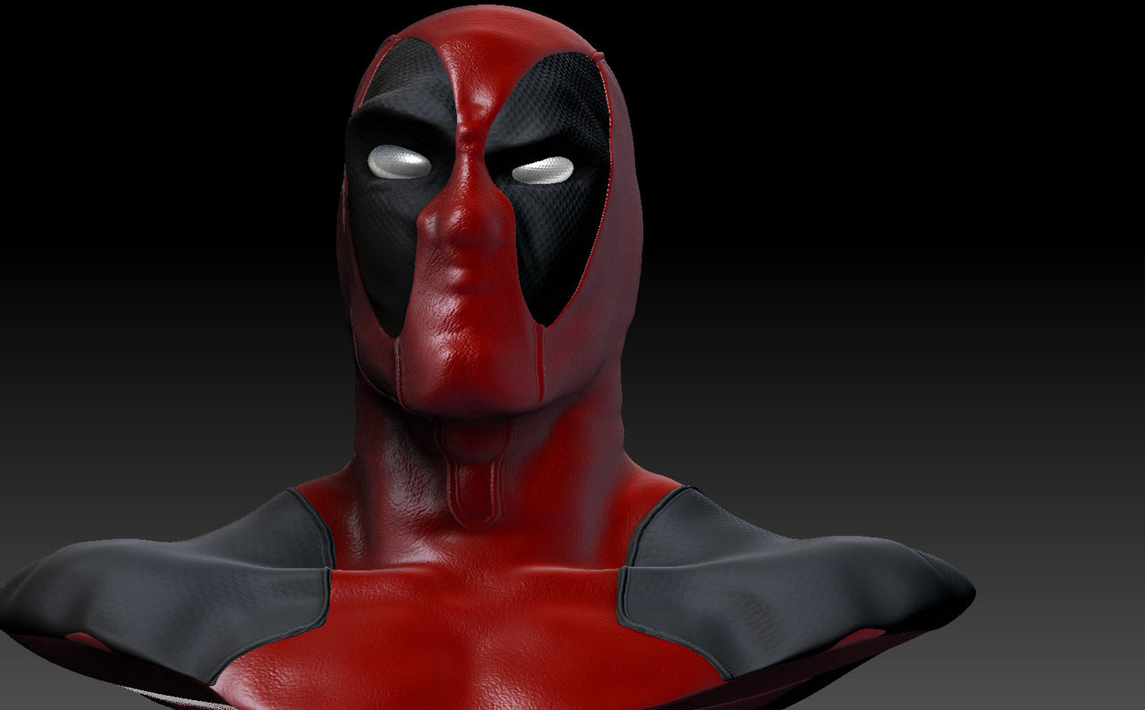 new to zbrush deadpool bust - ZBrushCentral