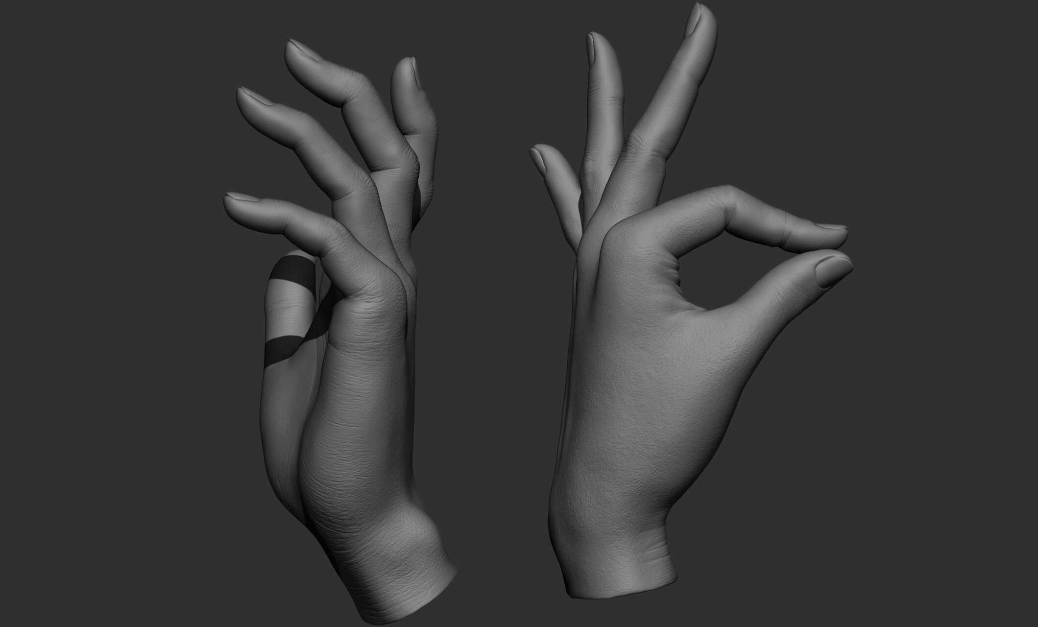 Female hand poses - ZBrushCentral