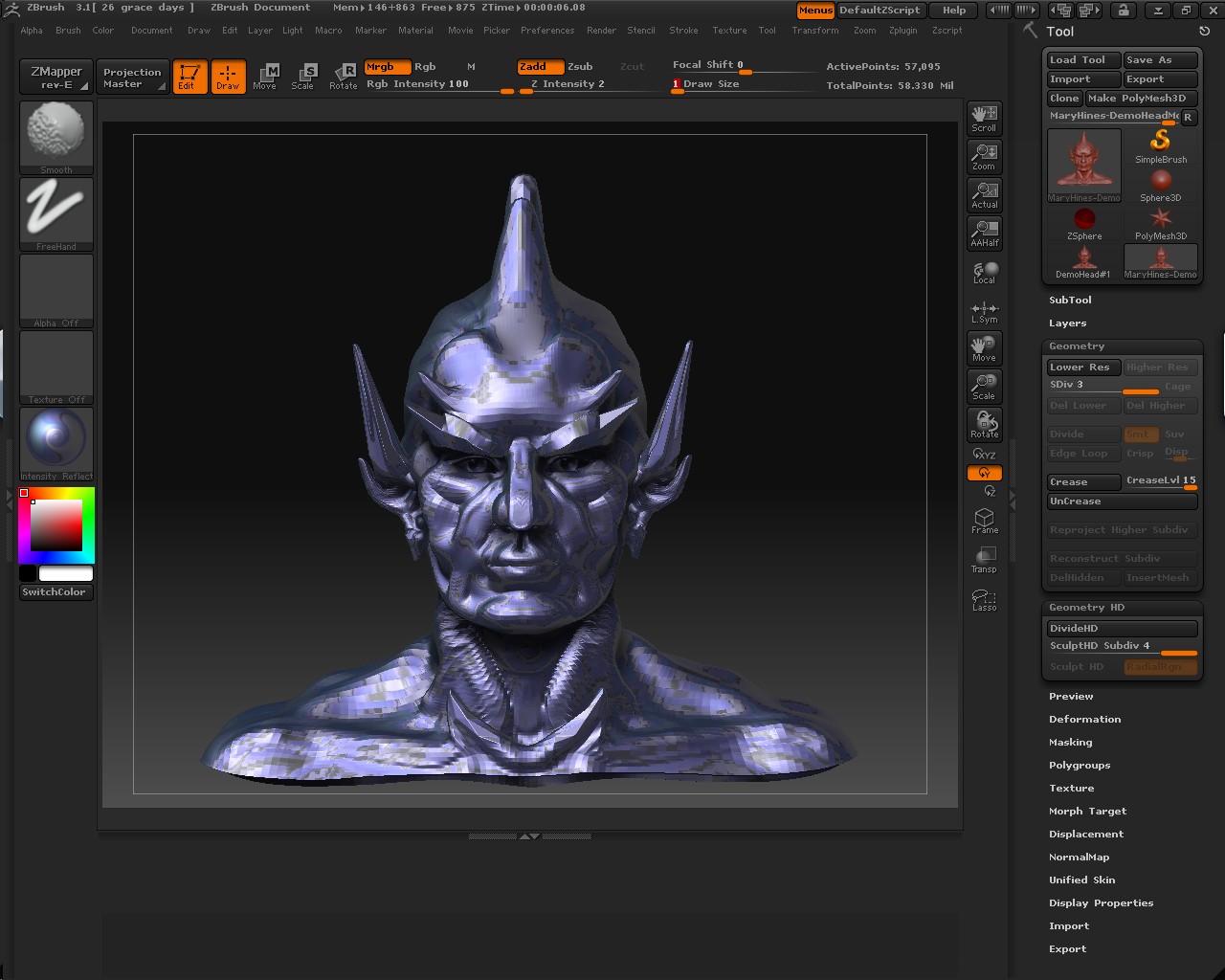 My First try at Model-Based Sculpt In ZBrush--Warrior - ZBrushCentral