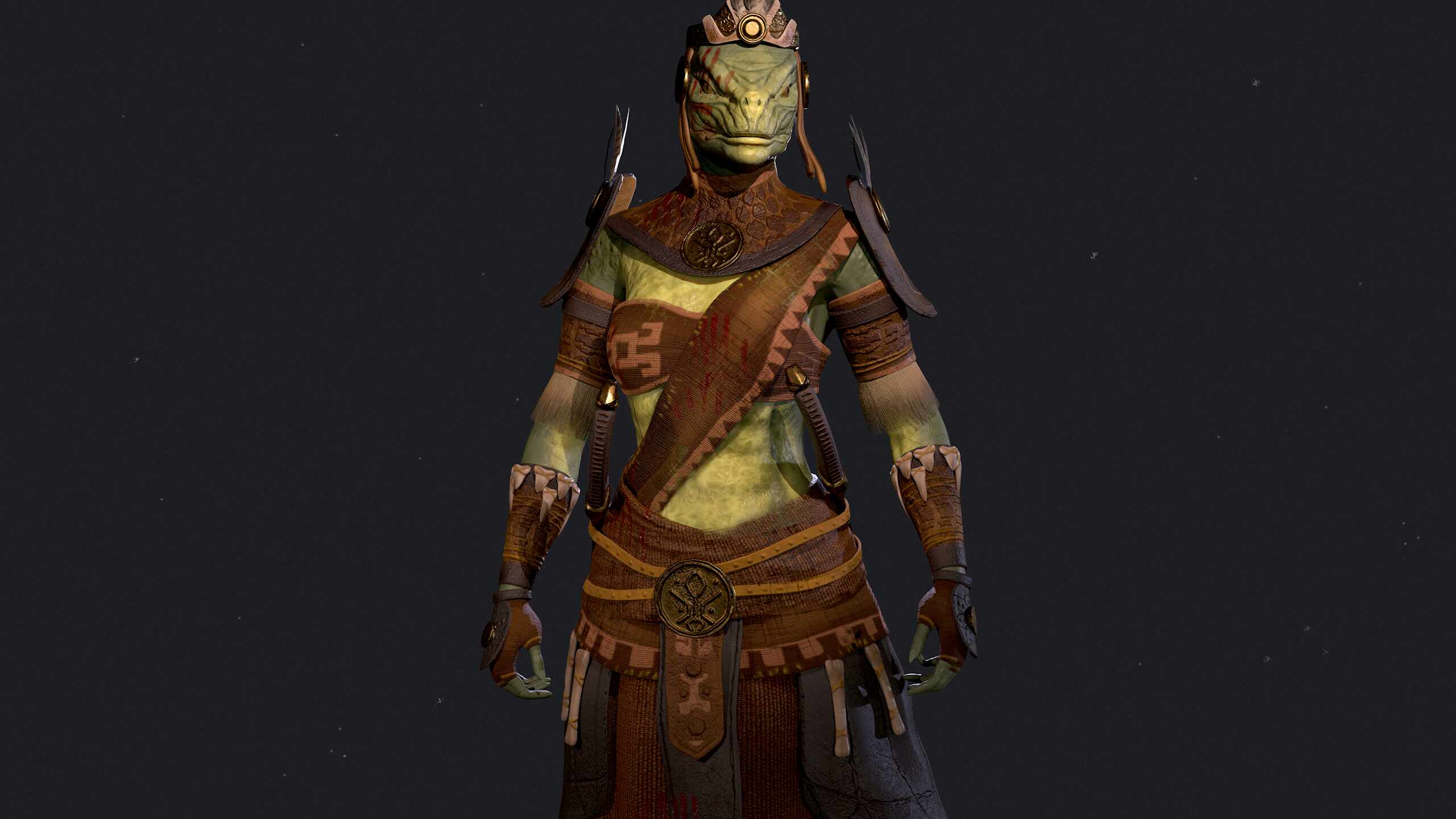 Argonian Warrior - ZBrushCentral