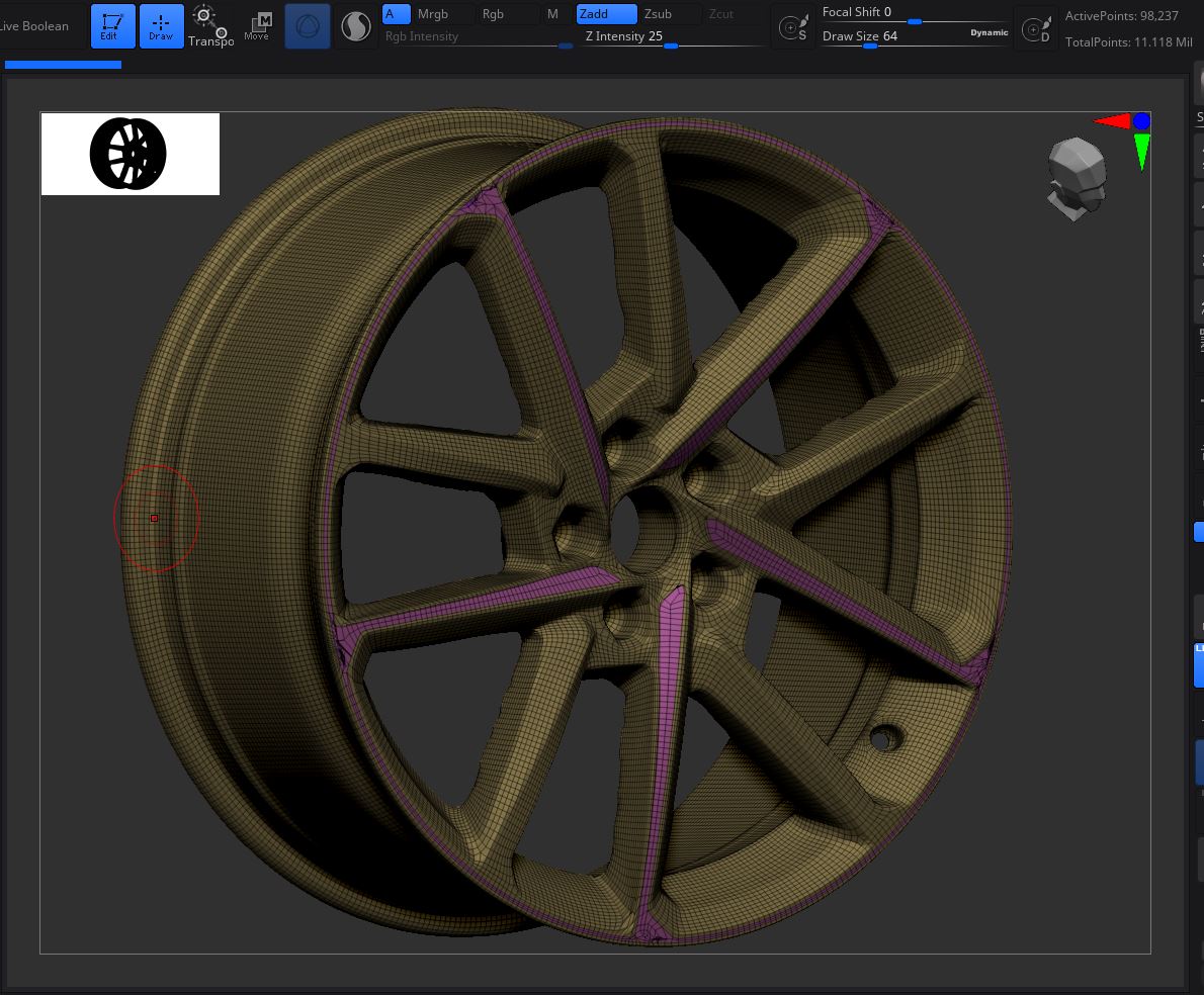 Unwrap a highpoly subtool - ZBrushCentral