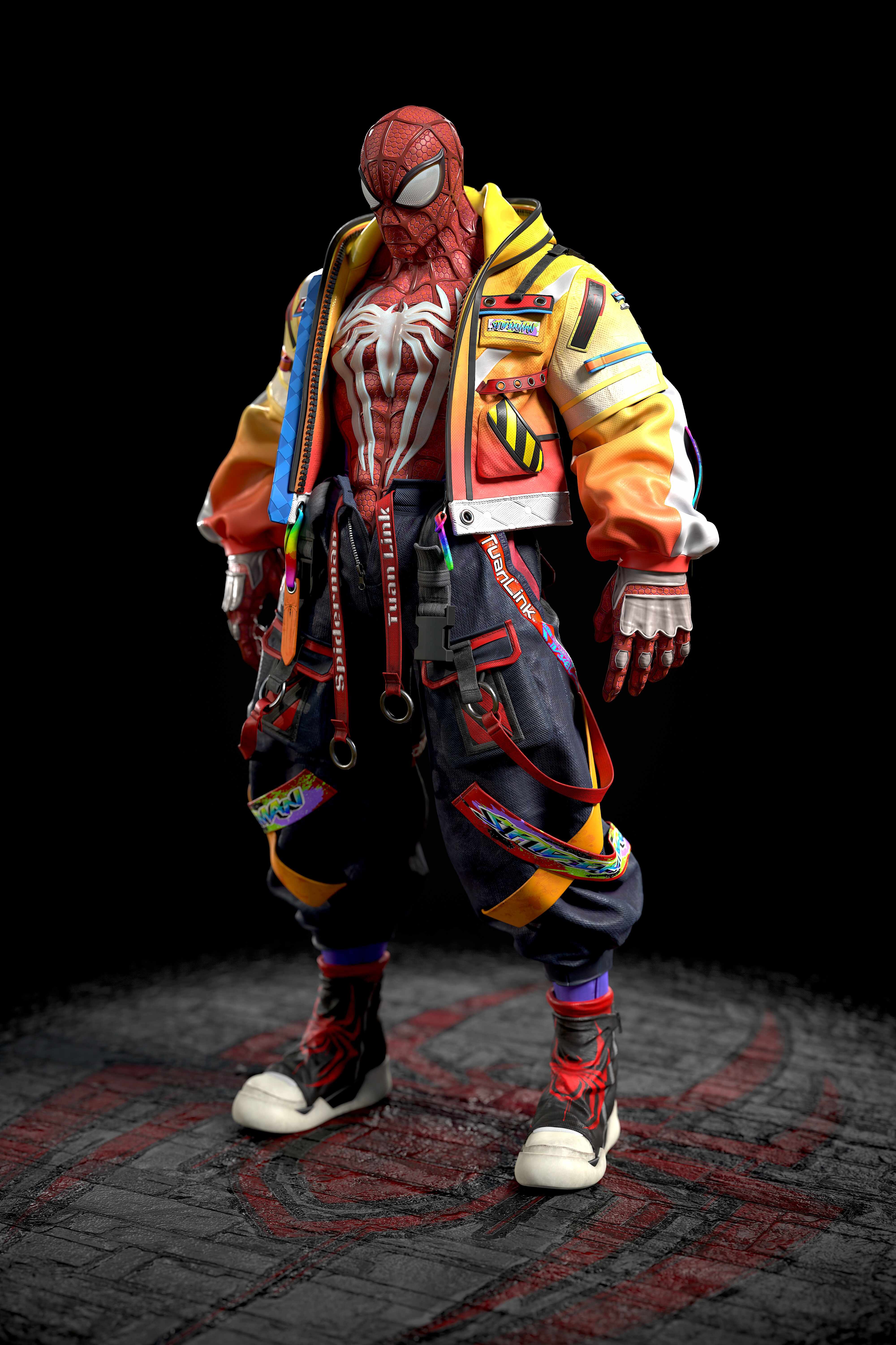 Fan Art Spider Man: HipHop graffiti style fashion - ZBrushCentral