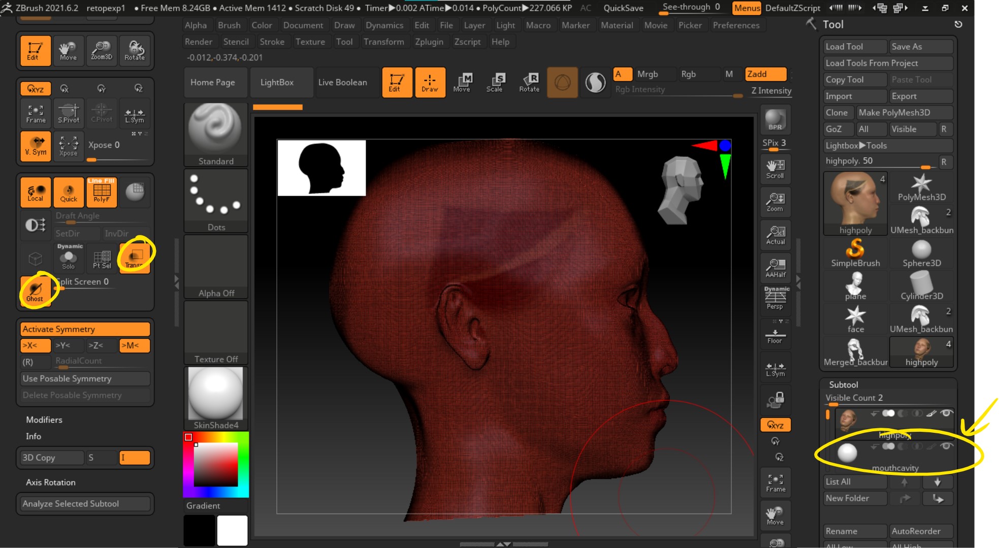 Ghost Transparency not working - ZBrushCentral