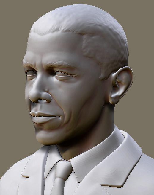 Barack Obama WIP / Peter Konig Conceptual WIP - ZBrushCentral