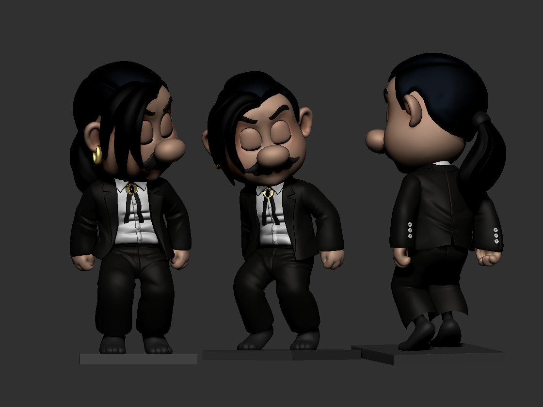 Mario style Dancing 3D toys - ZBrushCentral