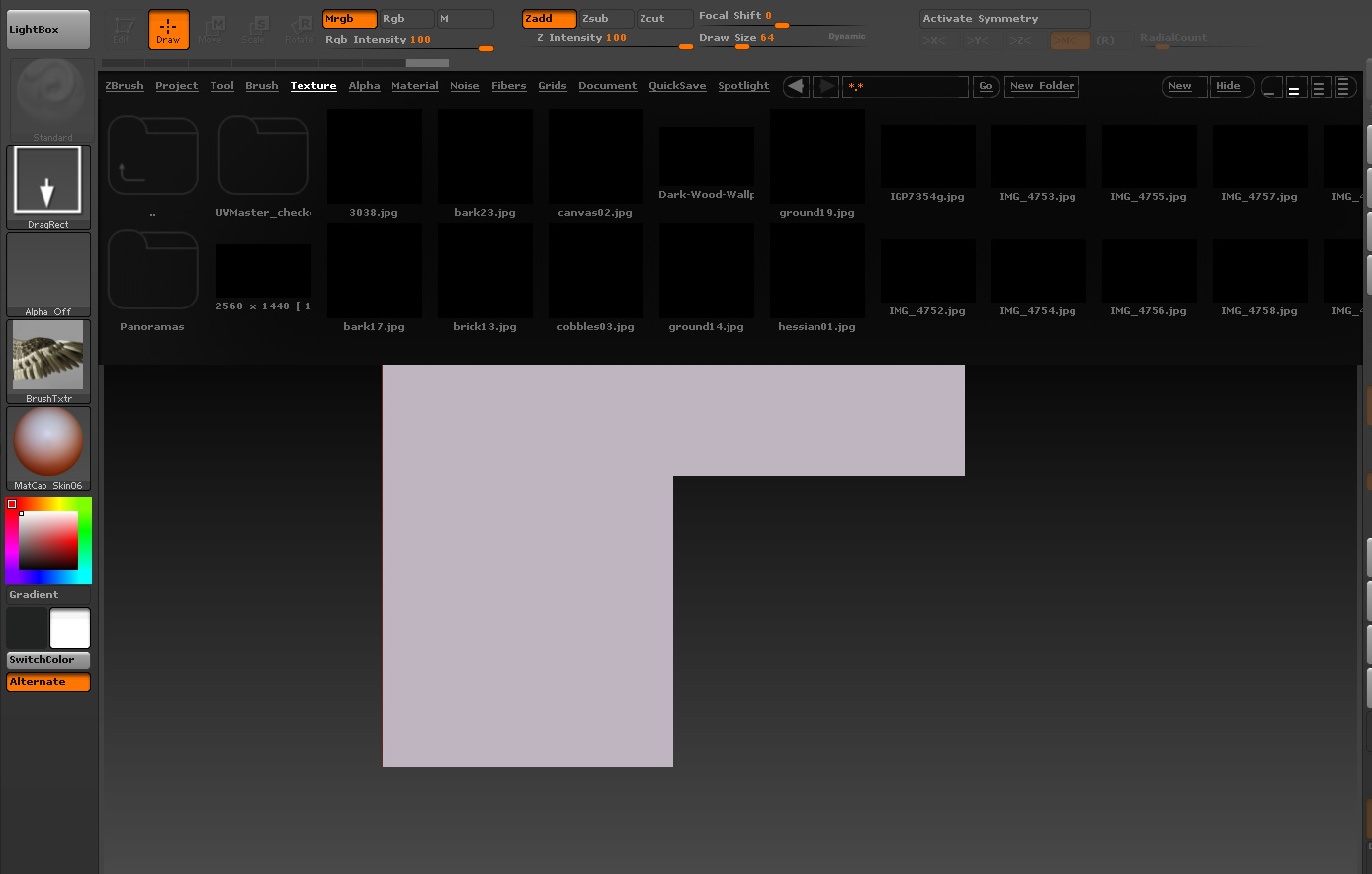 The Spotlight feature doesn't work and textures won't show in lightbox - ZBrushCentral