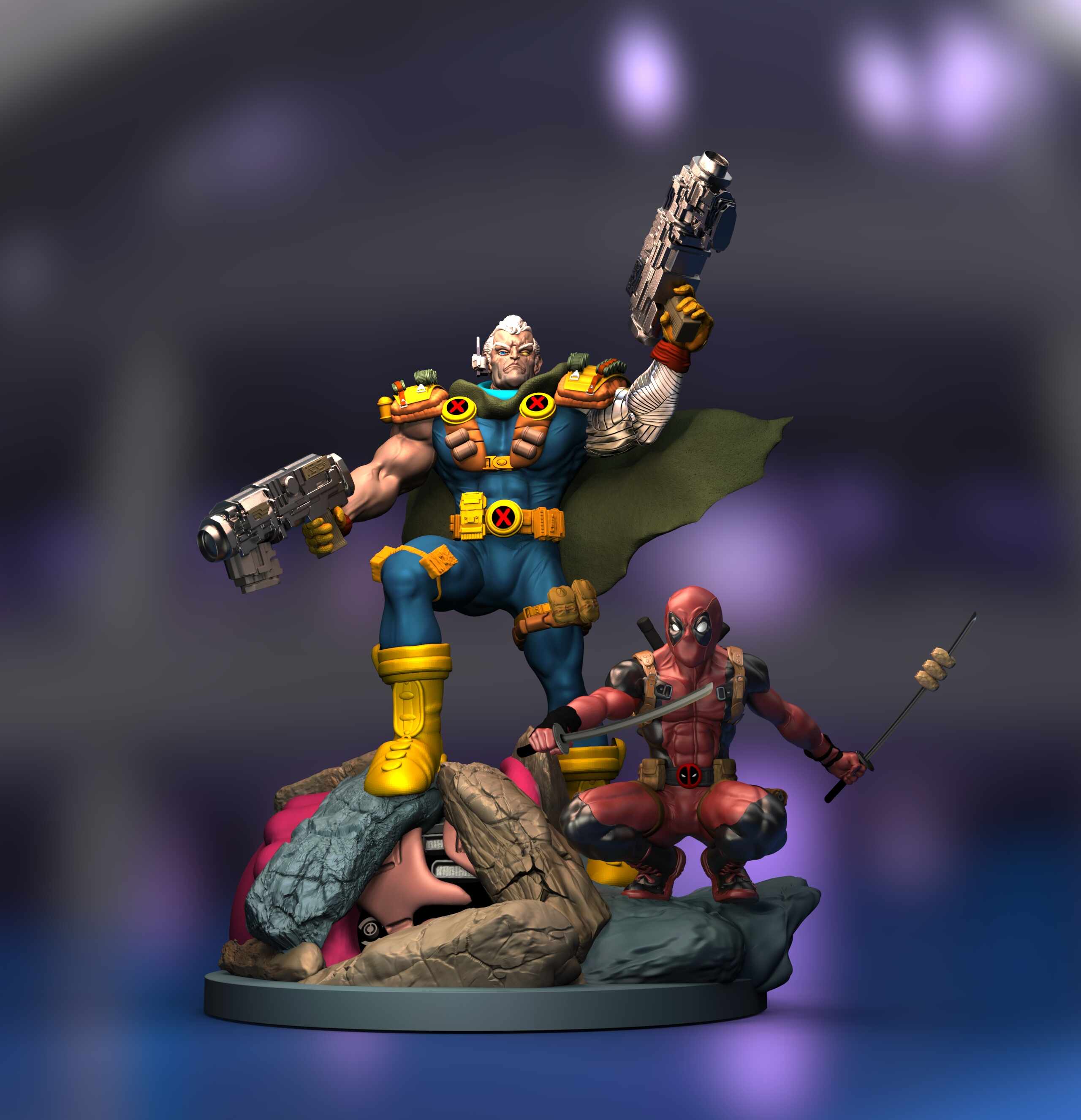 Cable & Deadpool - ZBrushCentral