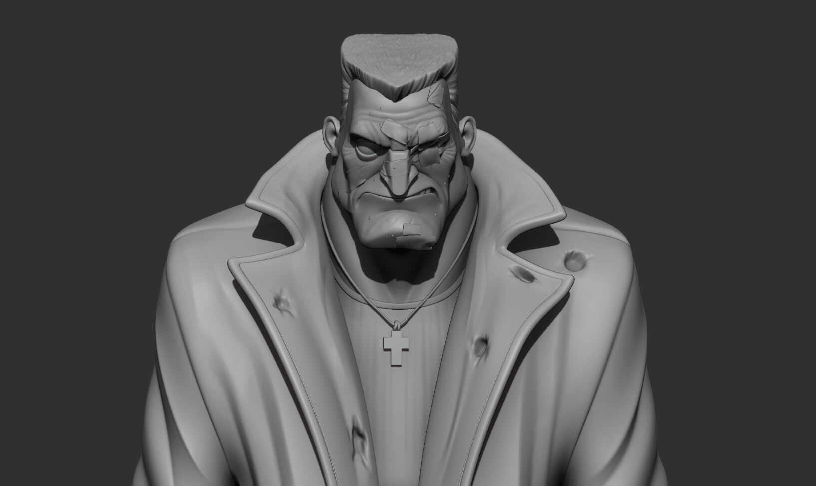 Marv Sin City fan art - ZBrushCentral