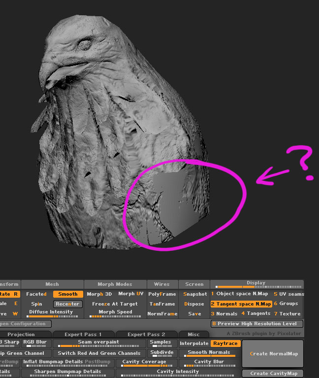 Problem with Zmapper - "Flat" areas on Normal map - Help!? - ZBrushCentral