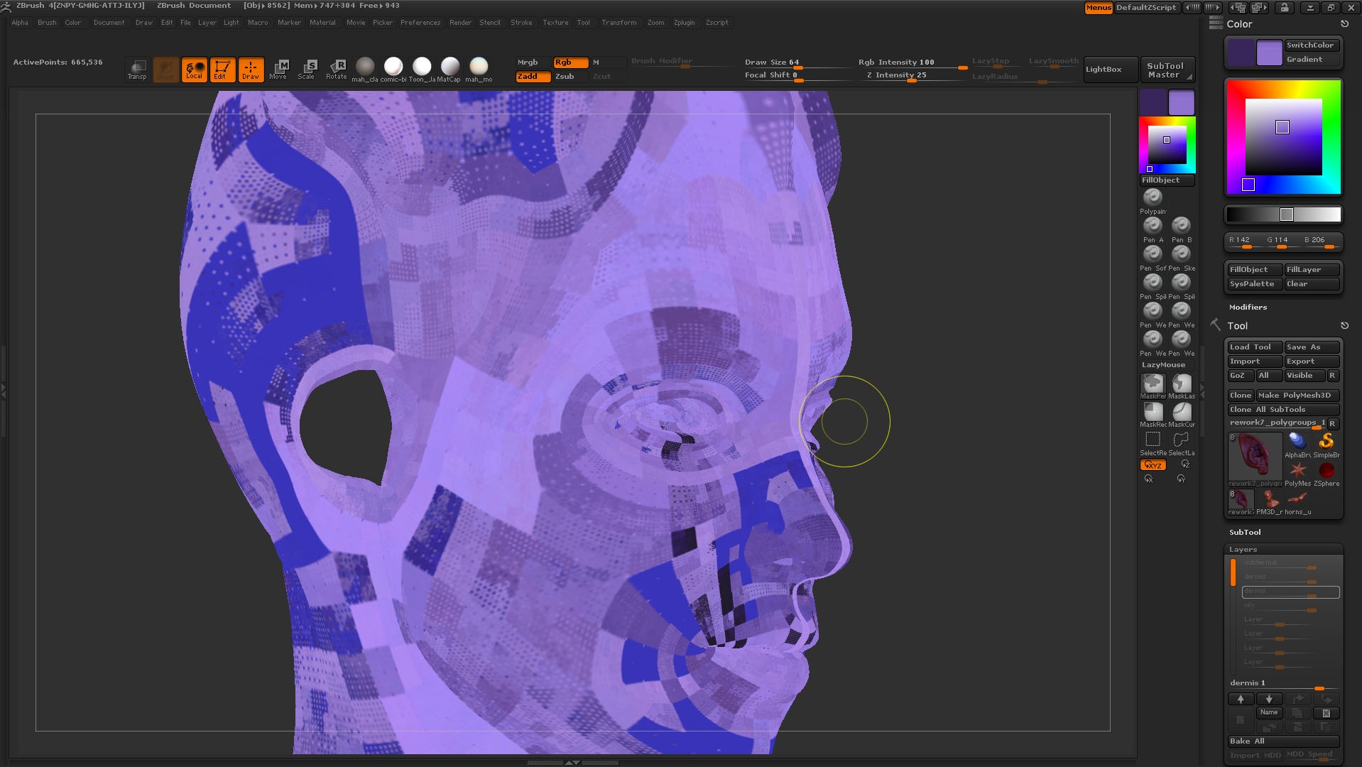 Z4: Layers, Polypaint, HD and Materials Problems - ZBrushCentral