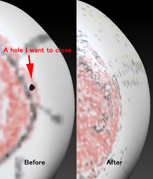 How to close holes without losing polypaint - ZBrushCentral