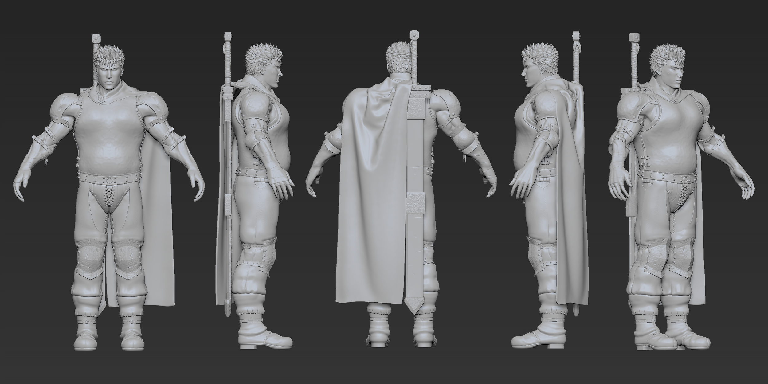 Guts (ガッツ) / Berserk (ベルセルク) [ T Pose ] - ZBrushCentral