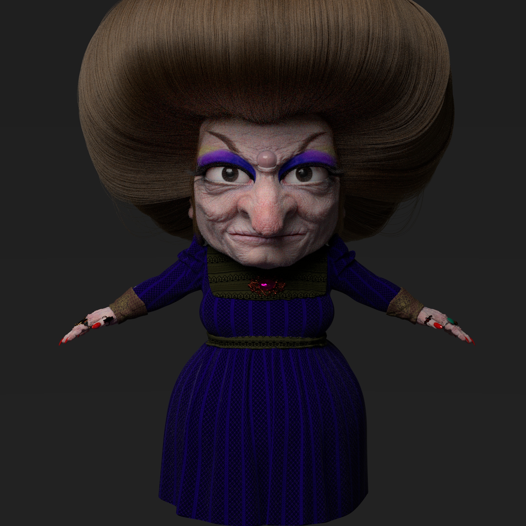 Yubaba from Spirited Away - ZBrushCentral