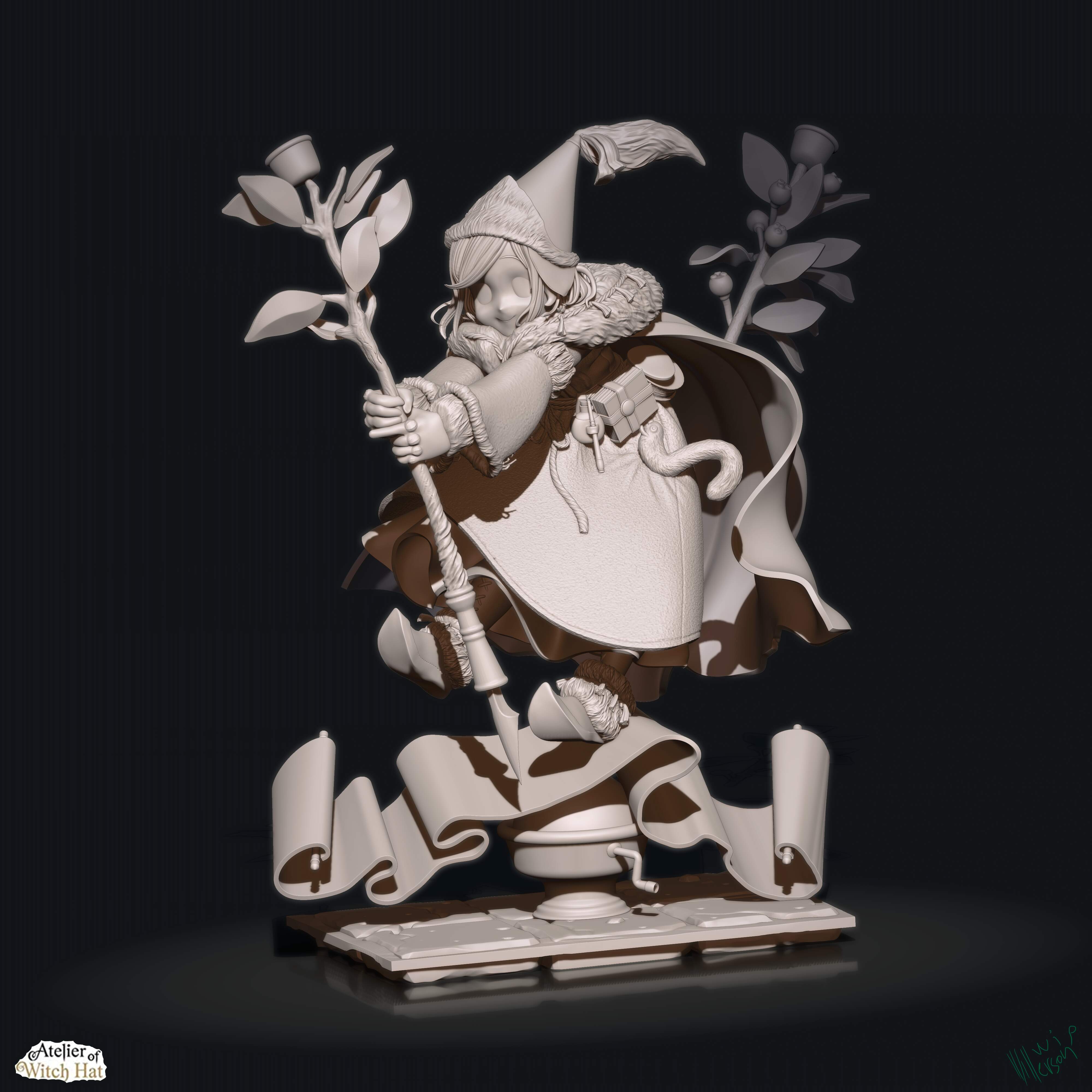 Coco, Atelier Of With hat manga - Figure - ZBrushCentral