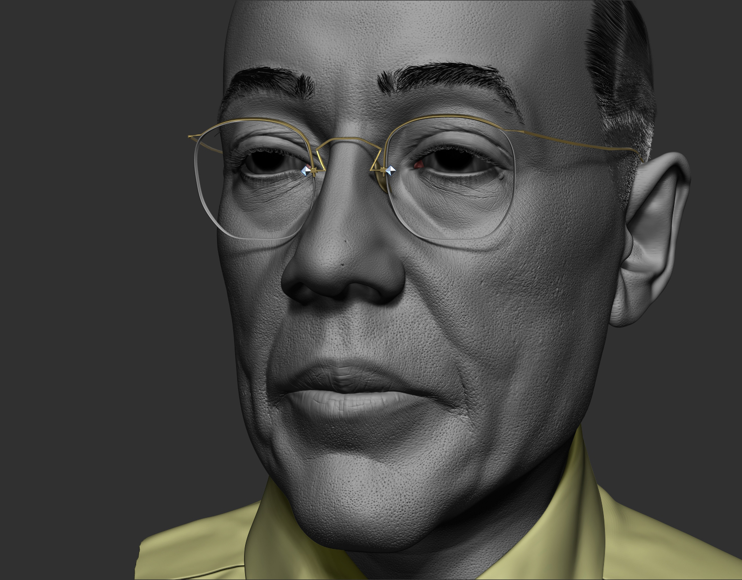 Gus Fring Wip - ZBrushCentral