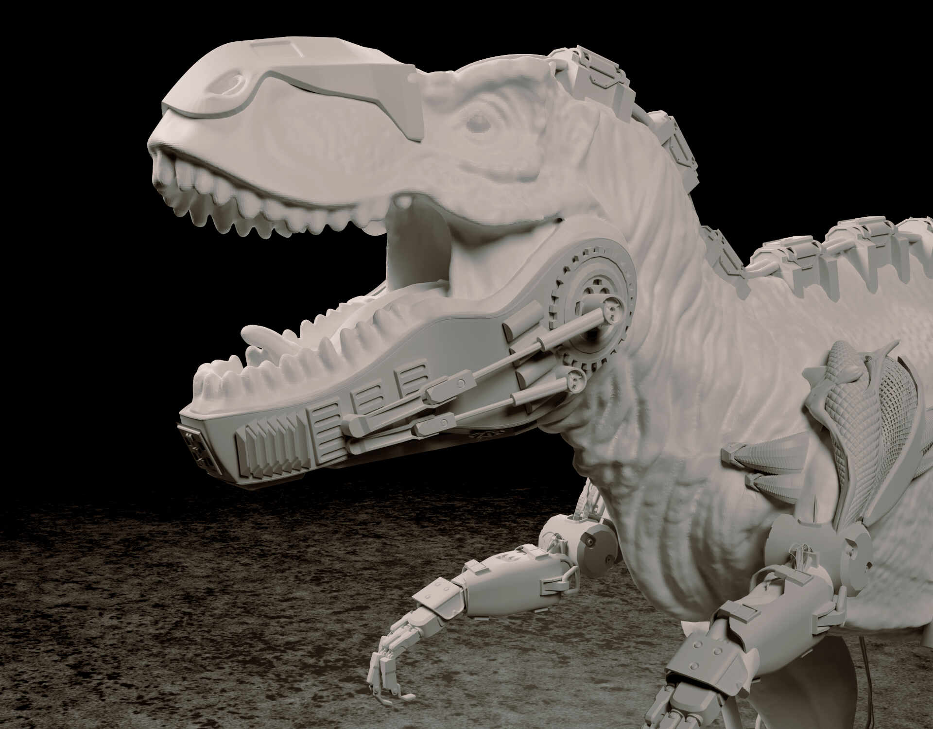 Mechanical T-Rex - ZBrushCentral